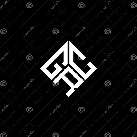 GRC Letter Logo Design on Black Background. GRC Creative Initials ...