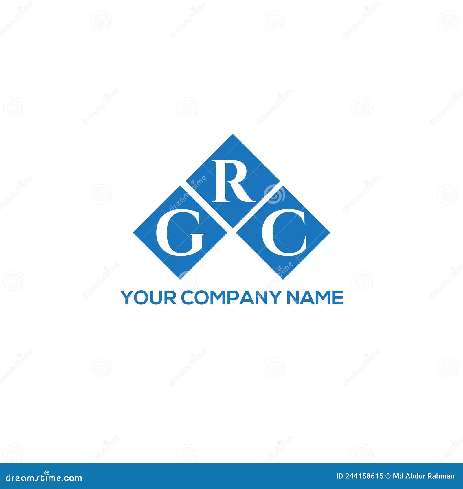 GRC Letter Logo Design on White Background. GRC Creative Initials ...
