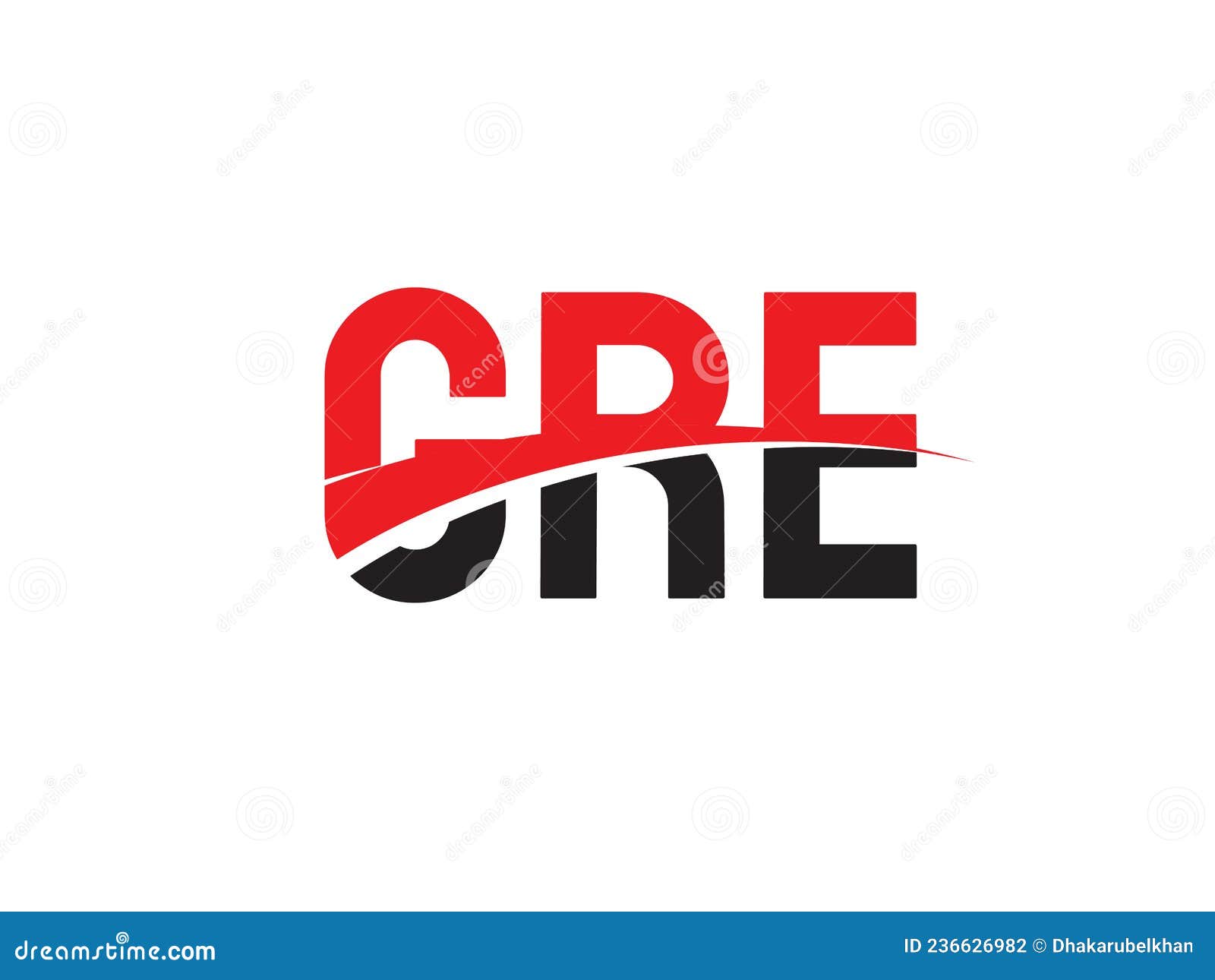 GRE Letter Initial Logo Design Vector Illustration Stock Vector ...