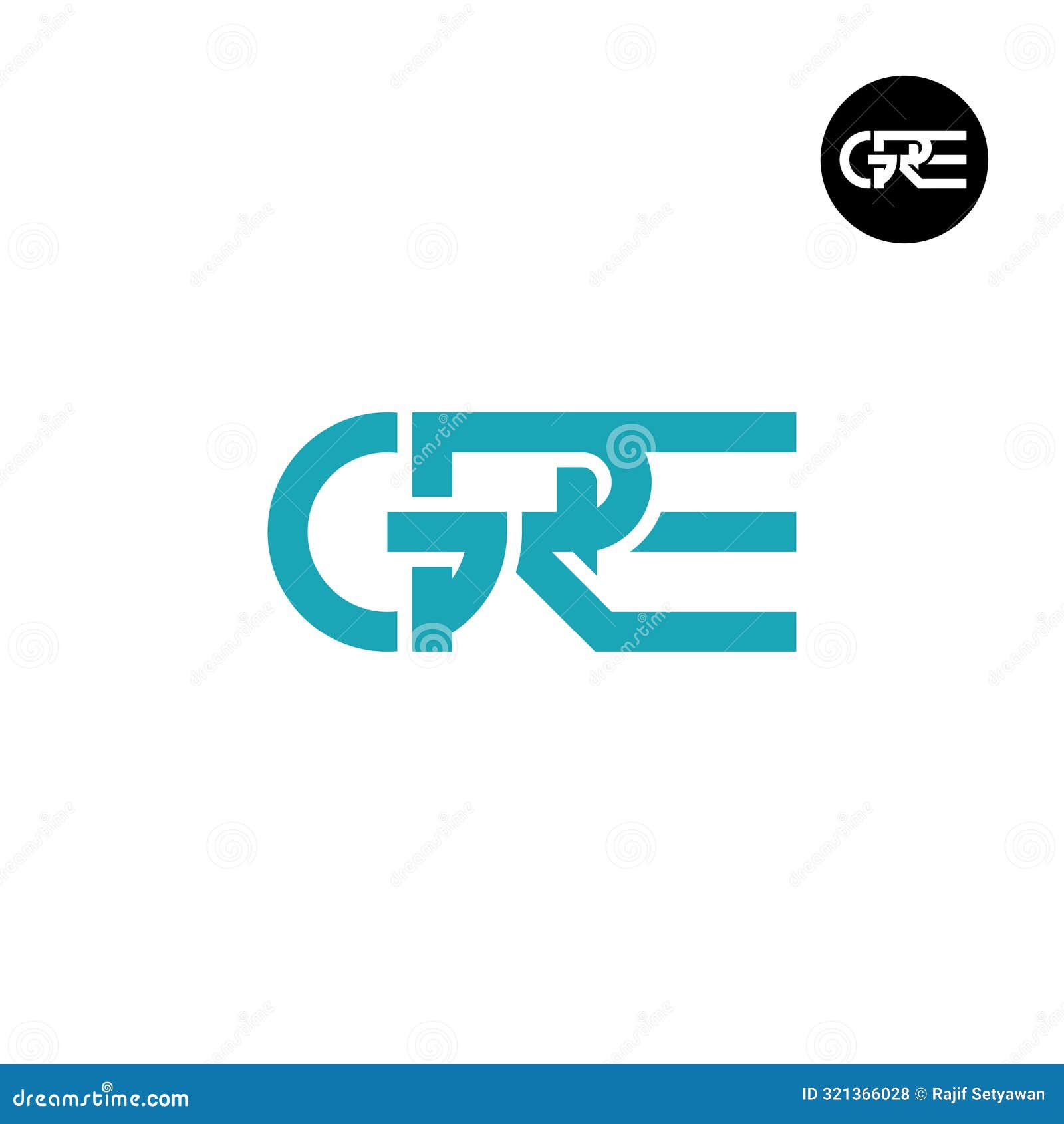 GRE Logo Letter Monogram Design Vector Illustration | CartoonDealer.com ...