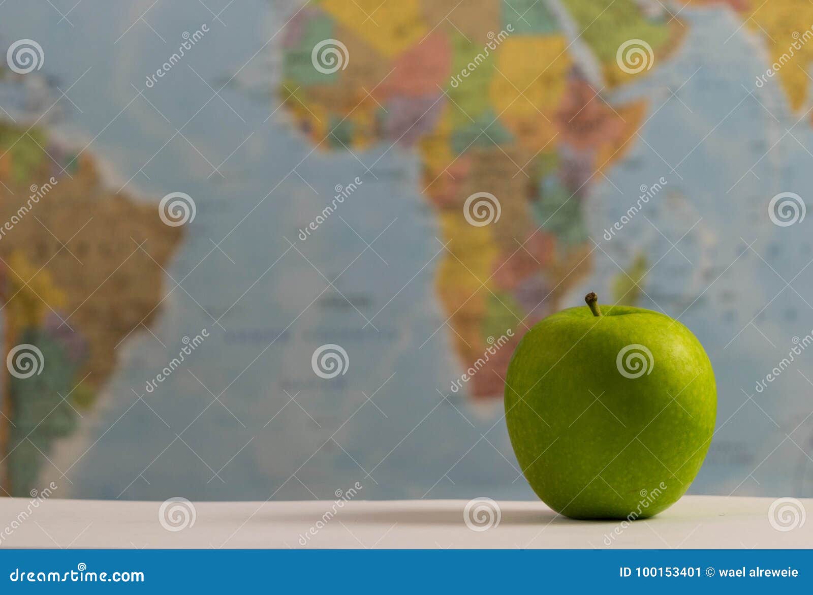Apple World Map Stock Photography | CartoonDealer.com #22421342