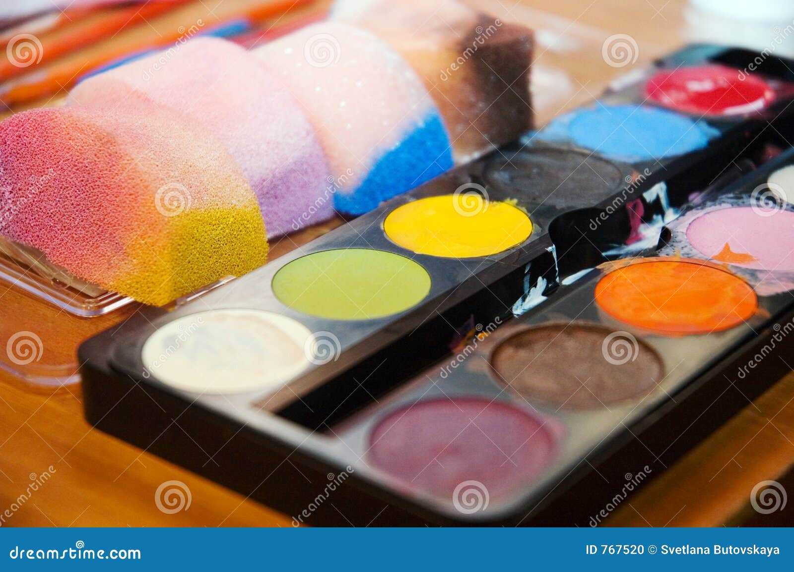 Greasepaint stock photo. Image of grease, actor, color - 767520