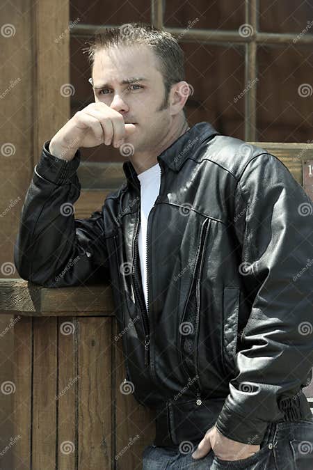 Greaser stock photo. Image of cigarette, sideburns, white - 19999062