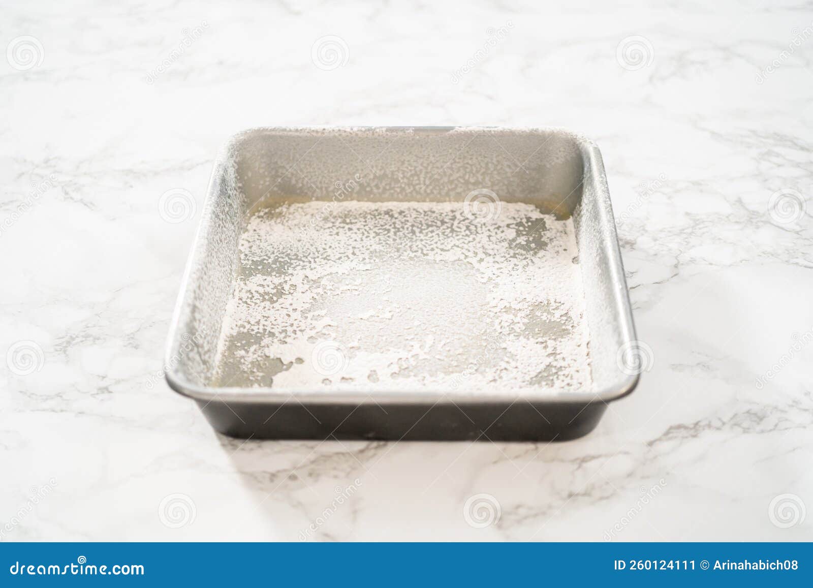 Greasing baking pan stock image. Image of marble, flour - 260124111