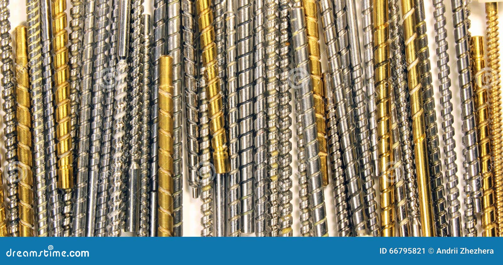 Greasy Metal Worm Screws and Shafts Stock Image - Image of machining ...