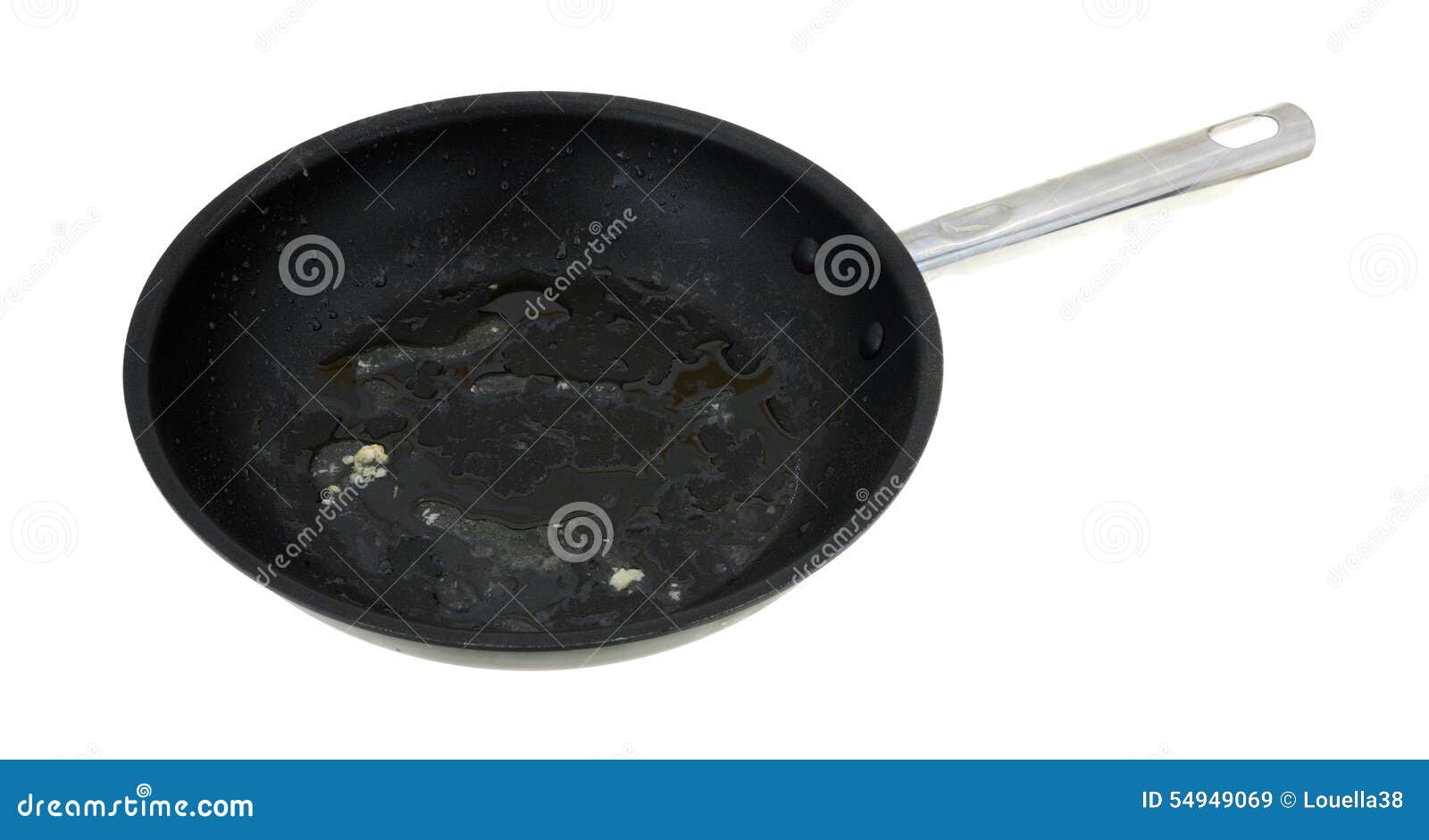 Greasy Pan Side View stock image. Image of white, greasy - 54949069
