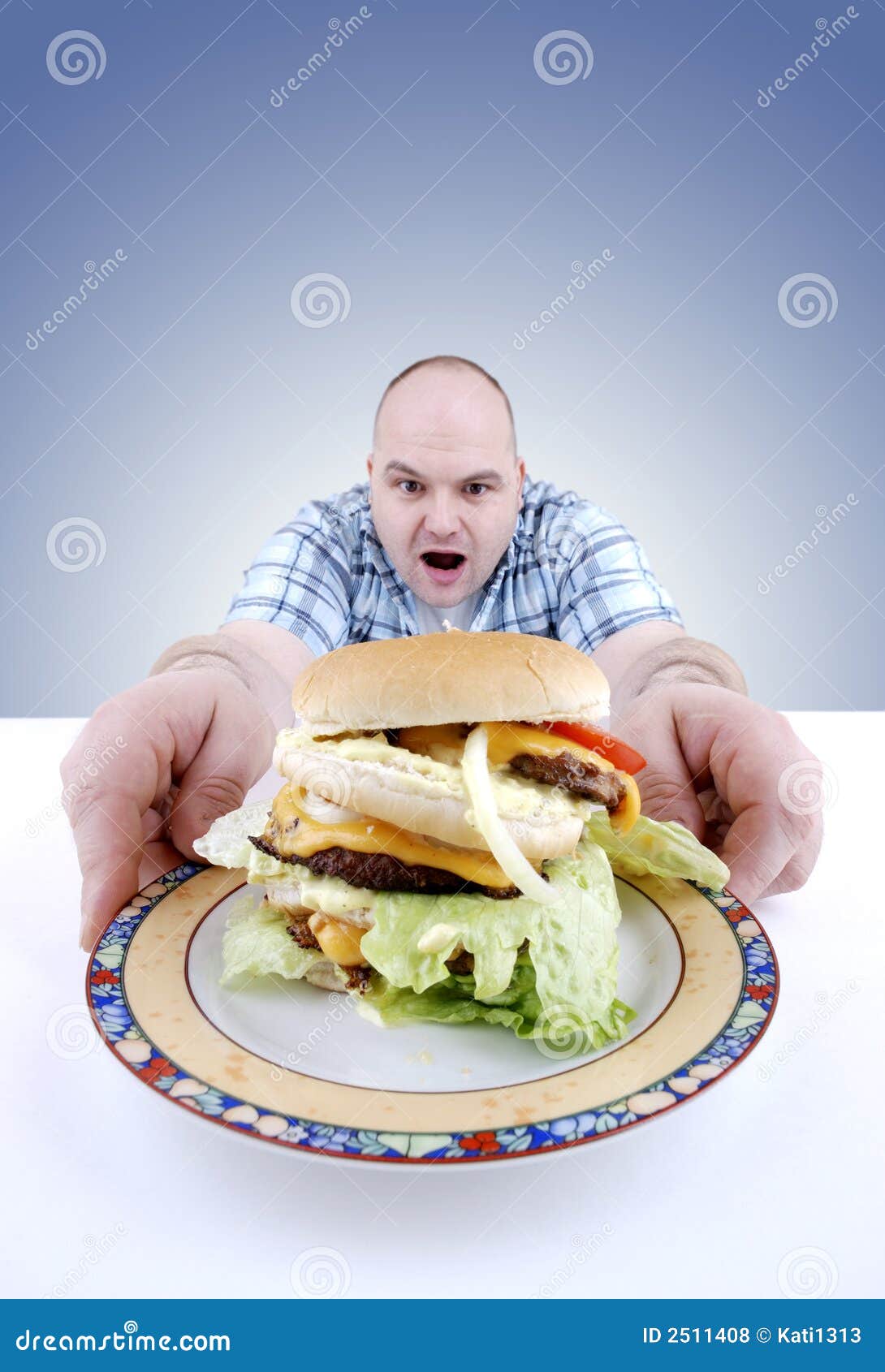 Greasy temptation stock photo. Image of portrait, eating - 2511408