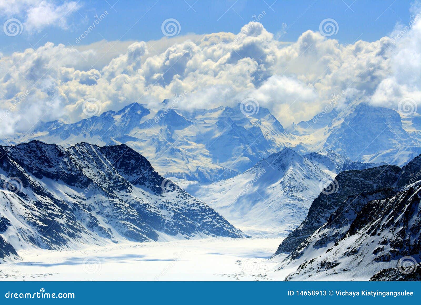 Great aletsch glacier stock image. Image of outdoor, trip - 14658913