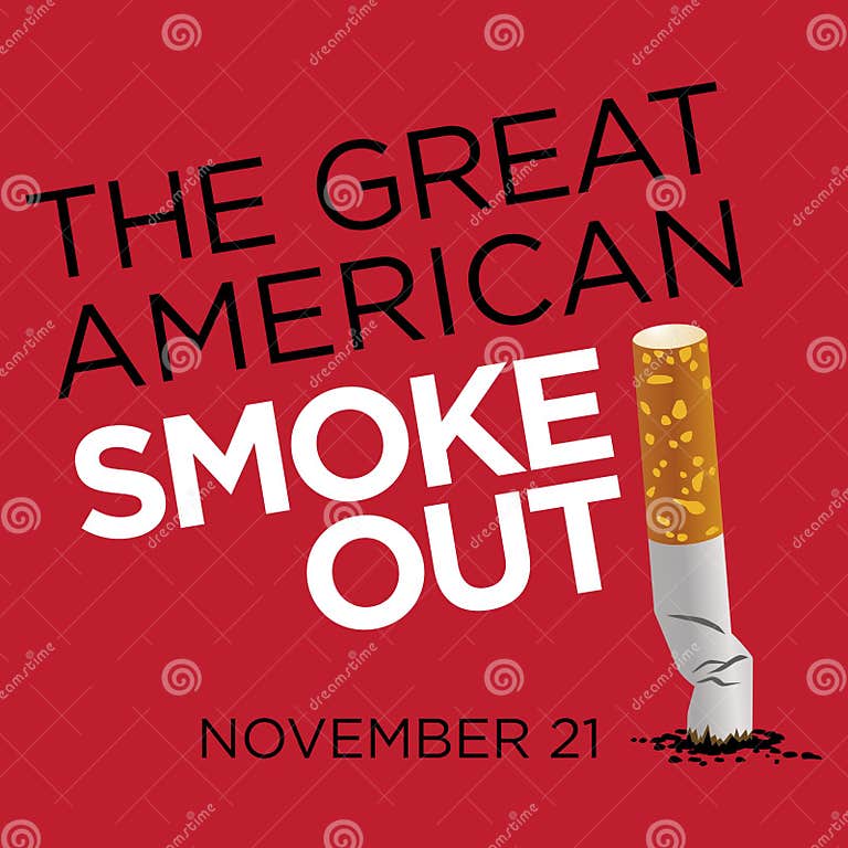 Great american smoke out stock illustration. Illustration of lifestyles ...