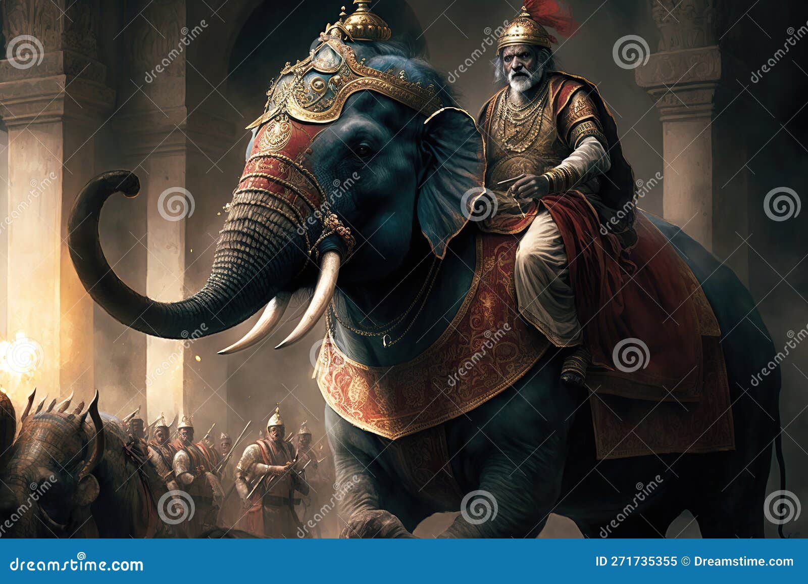 Great Ancient General Hannibal Barca Created by Generative AI Stock ...