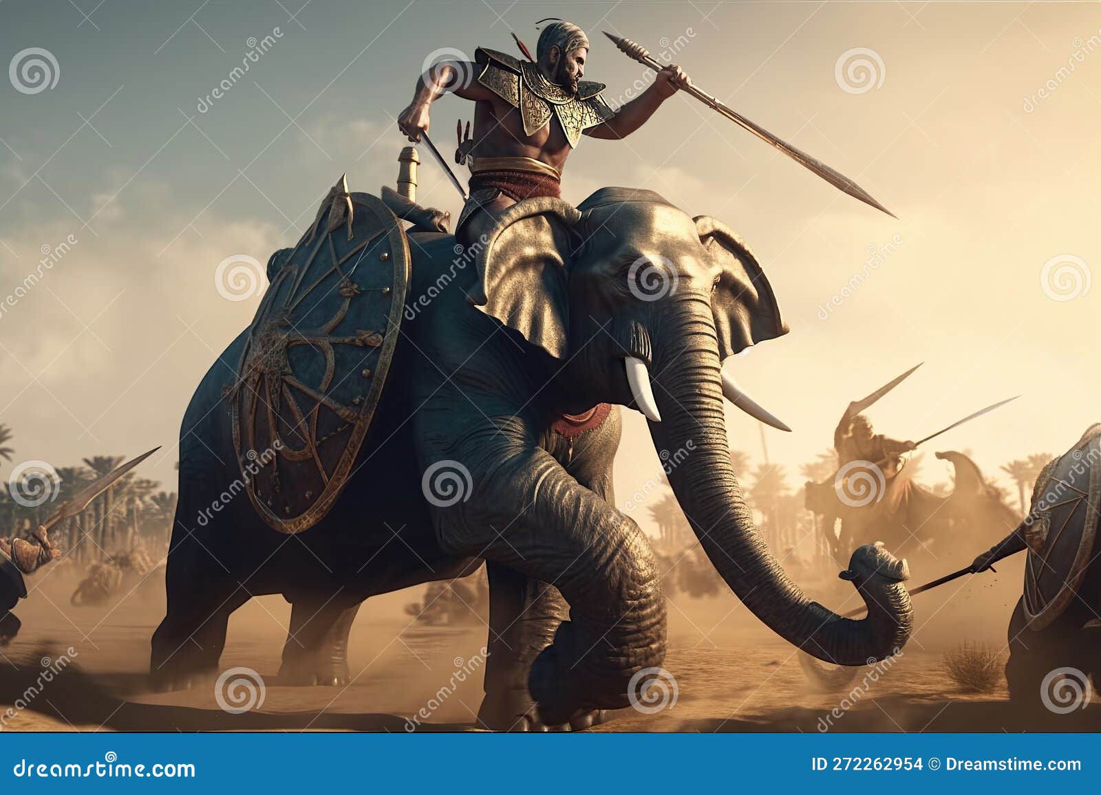 Great Ancient General Hannibal Barca Created by Generative AI Stock ...