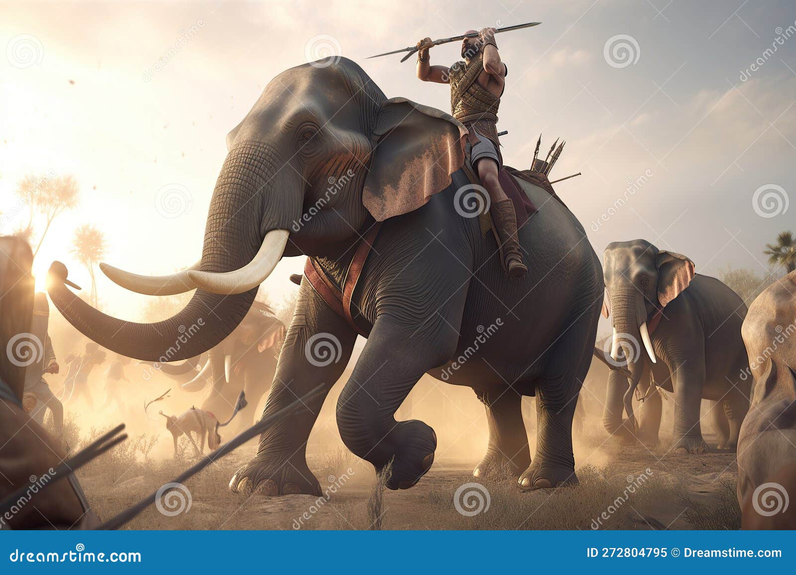 Great Ancient General Hannibal Barca Created by Generative AI Stock ...