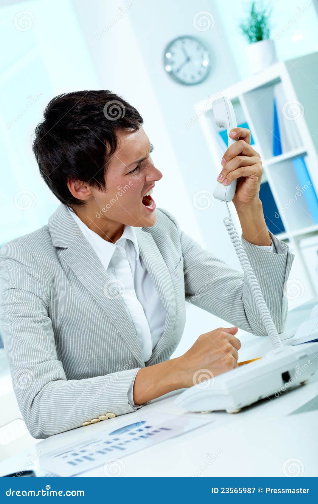 Great anger stock image. Image of caucasian, brunette - 23565987