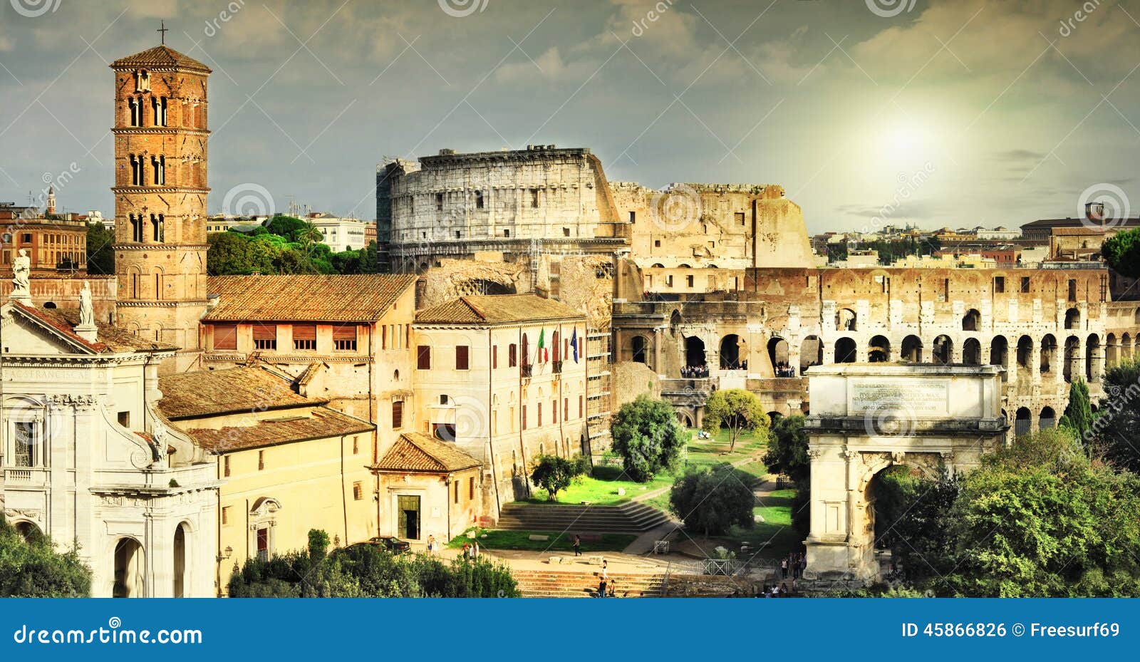 Great antique Rome stock photo. Image of archaeology - 45866826