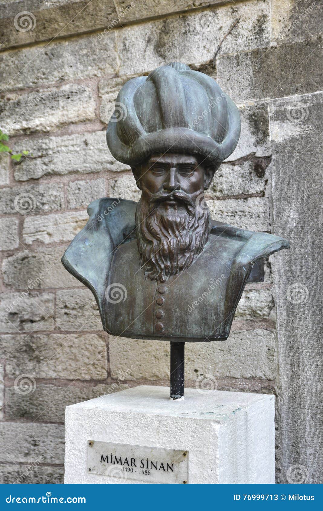 The Great Architect Sinan S Statue Editorial Stock Photo - Image of ...