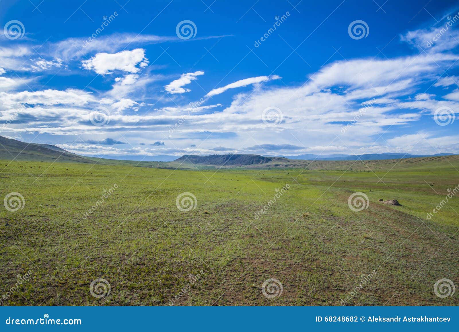 The great Asian steppe stock photo. Image of place, hills - 68248682