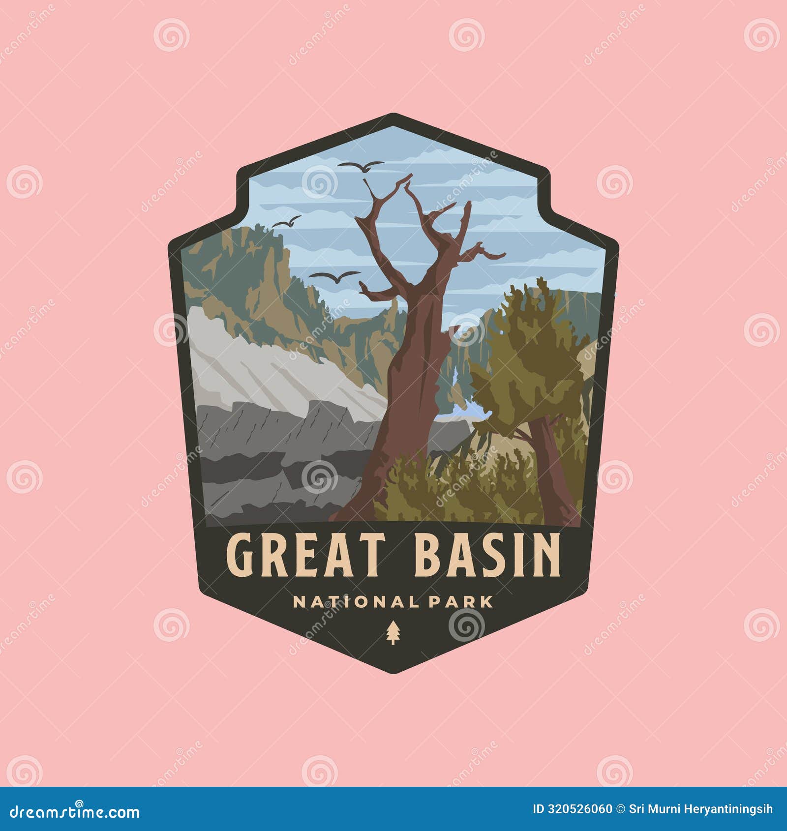 Great Basin National Park Logo Vector Symbol Illustration Design Stock ...