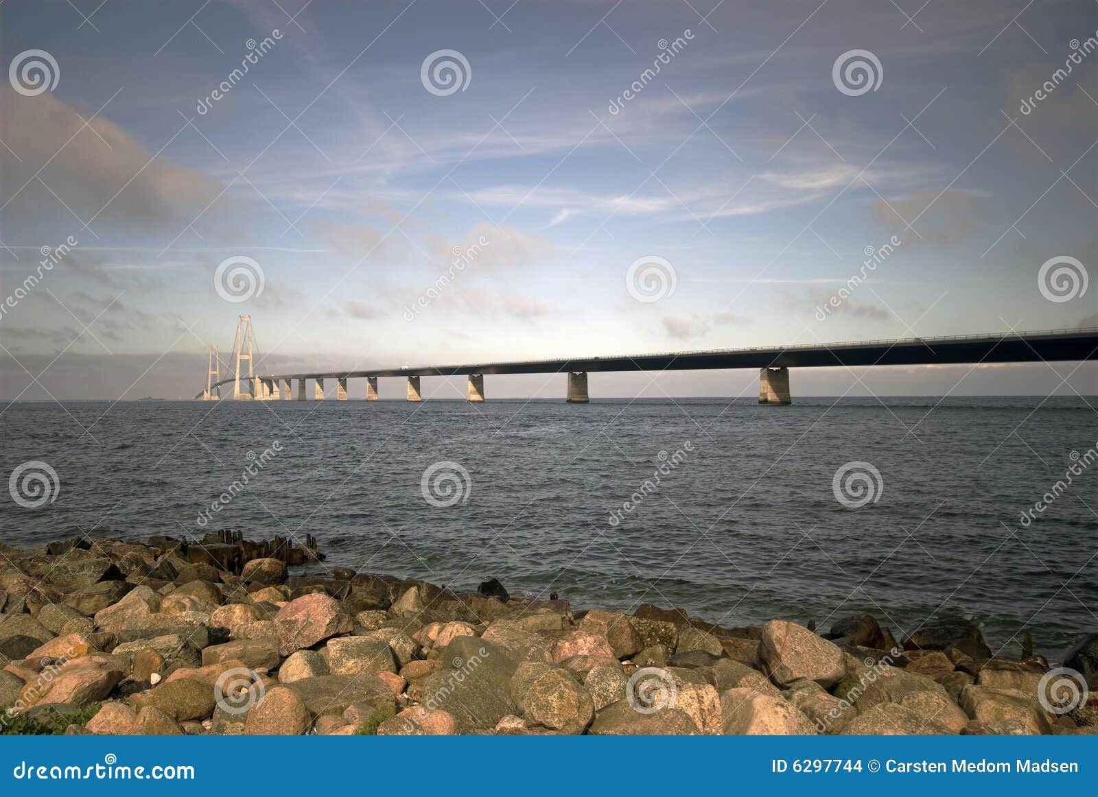 Great Belt Bridge stock photo. Image of transportation - 6297744