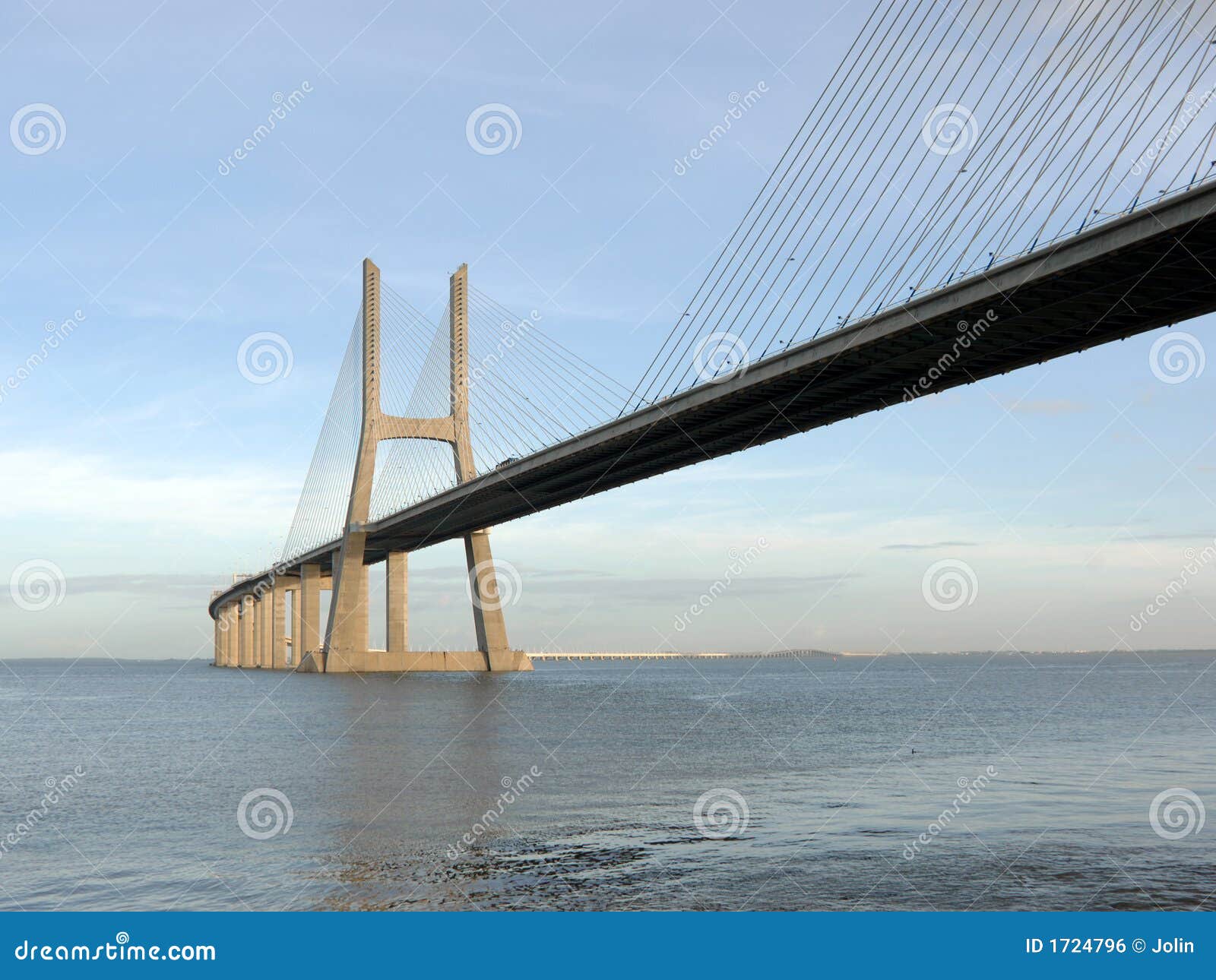 Great bridge perspective stock photo. Image of tagus, structure - 1724796
