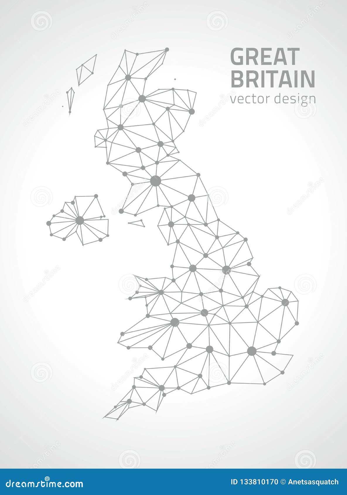 Great Britain Contour Vector Map Stock Vector - Illustration of country ...