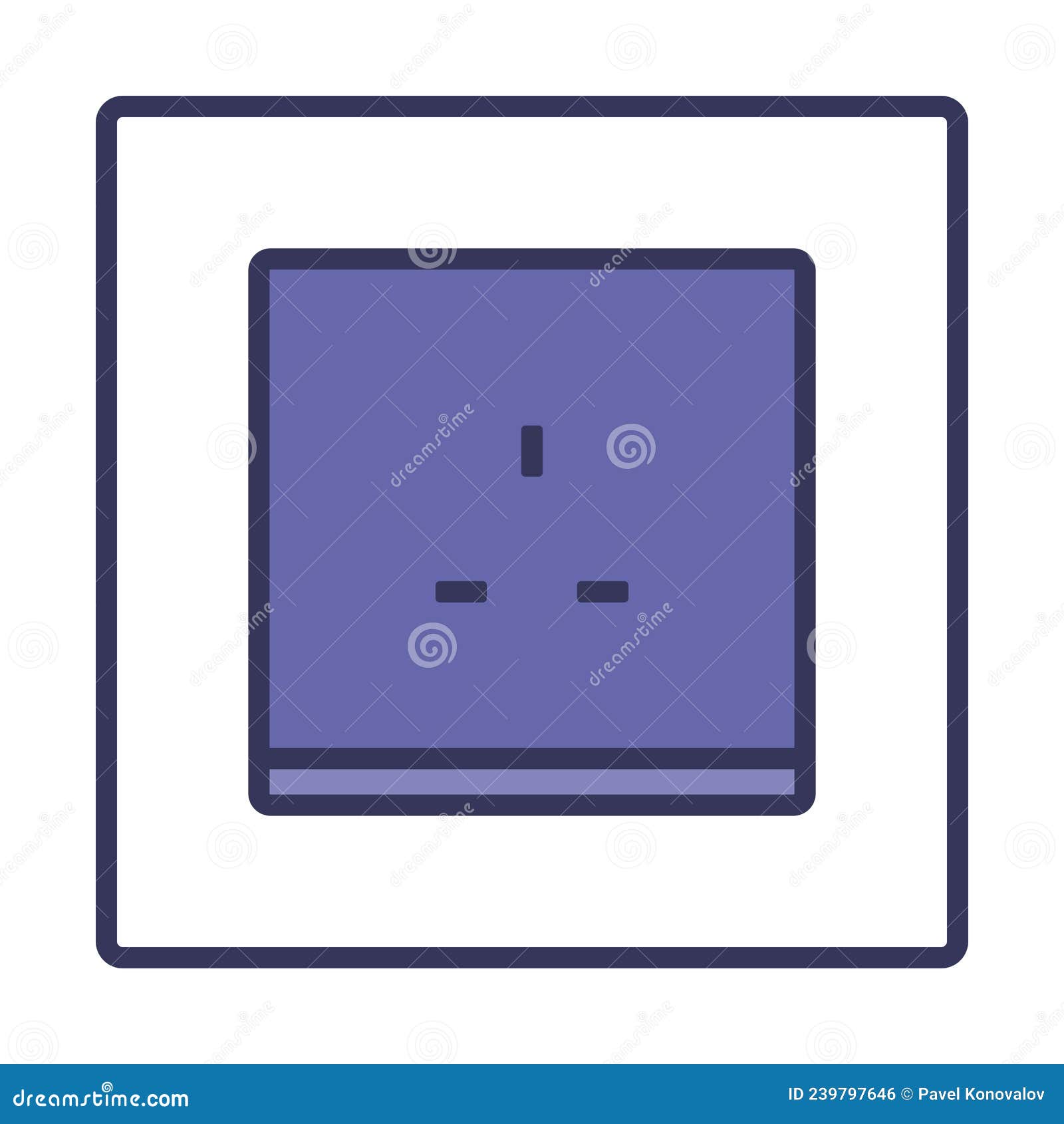 Great Britain Electrical Socket Icon Stock Vector - Illustration of ...