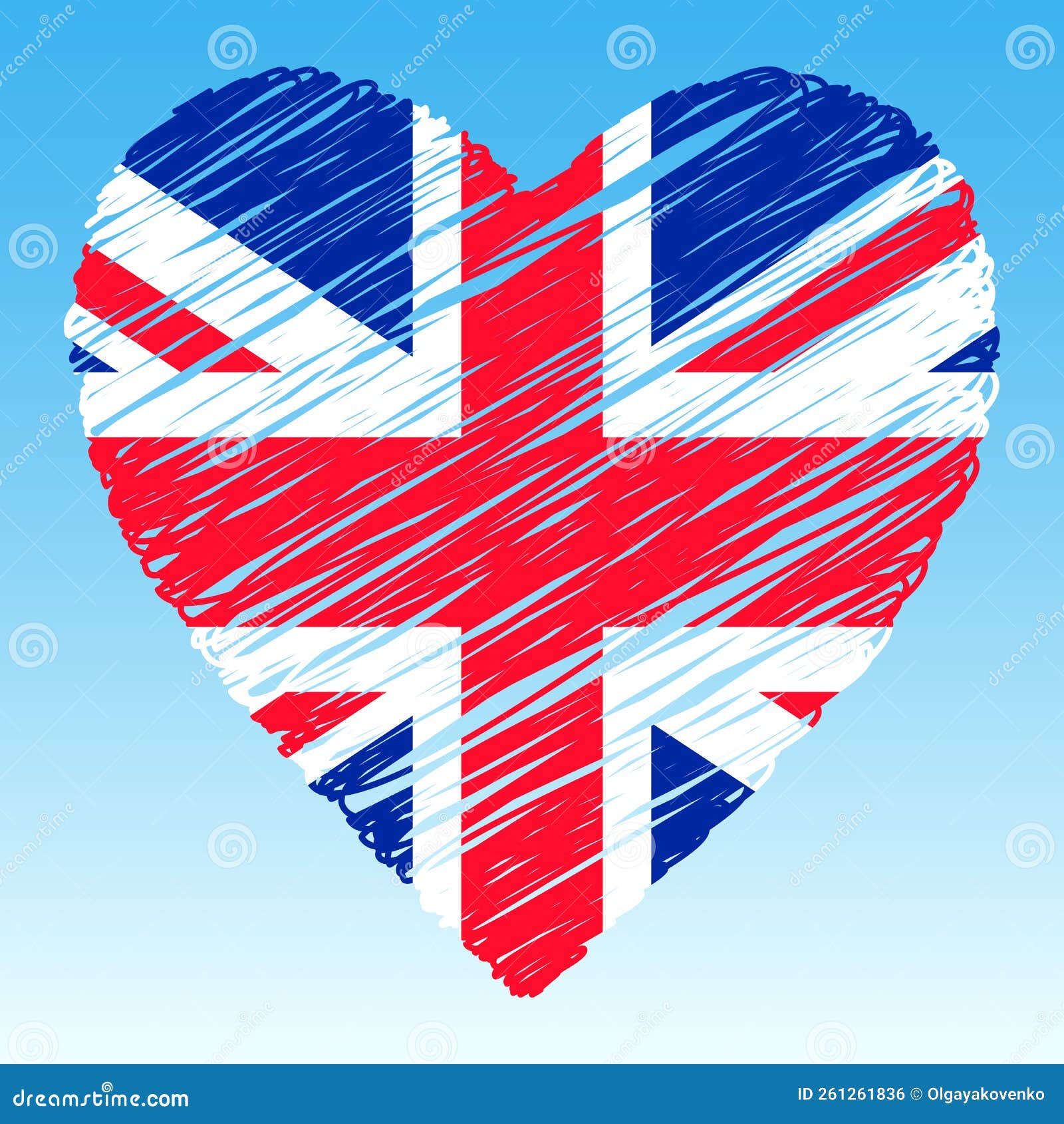 Great Britain Flag, Heart Shape, Grunge Style Stock Vector ...