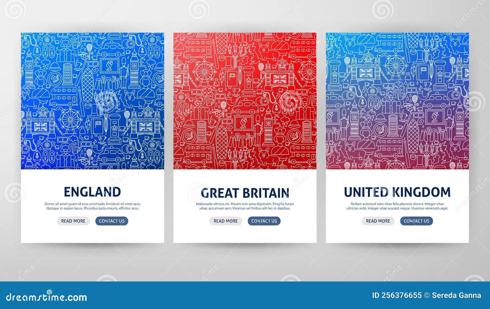 Great Britain Flyer Concepts Stock Vector - Illustration of united ...