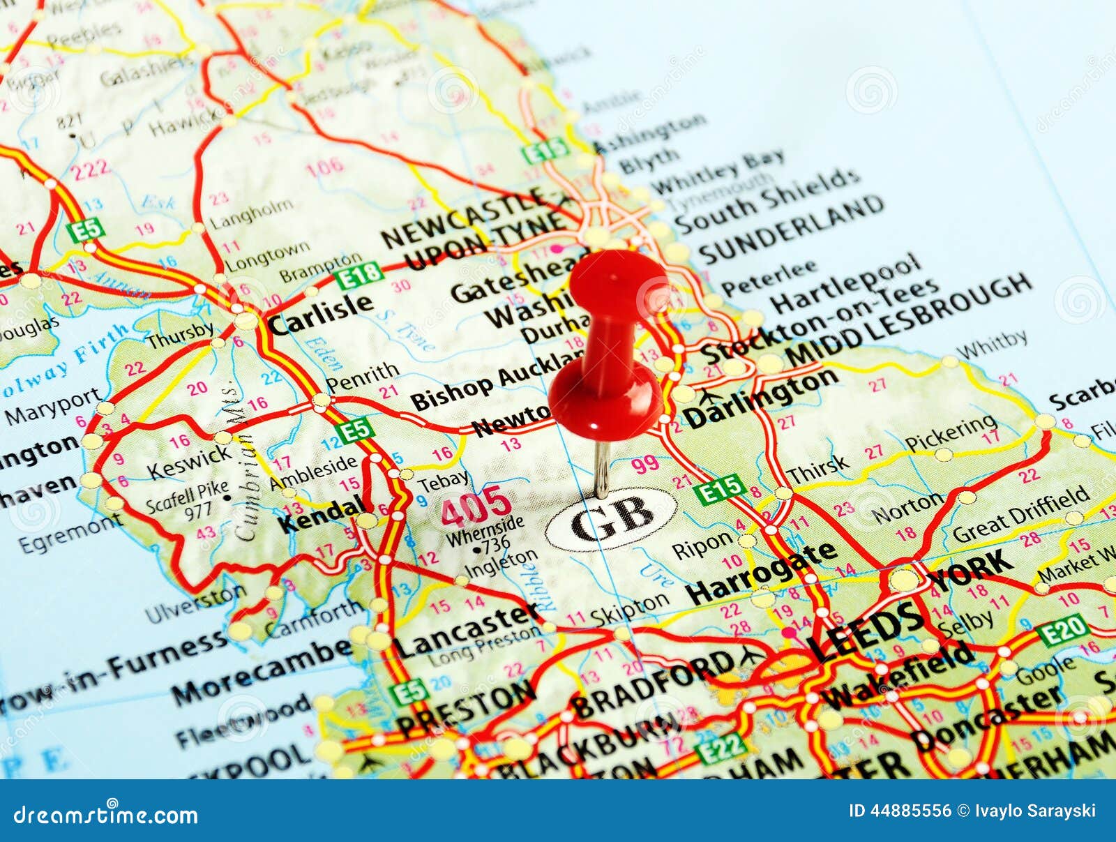 Great Britain map pin stock photo. Image of great, road - 44885556