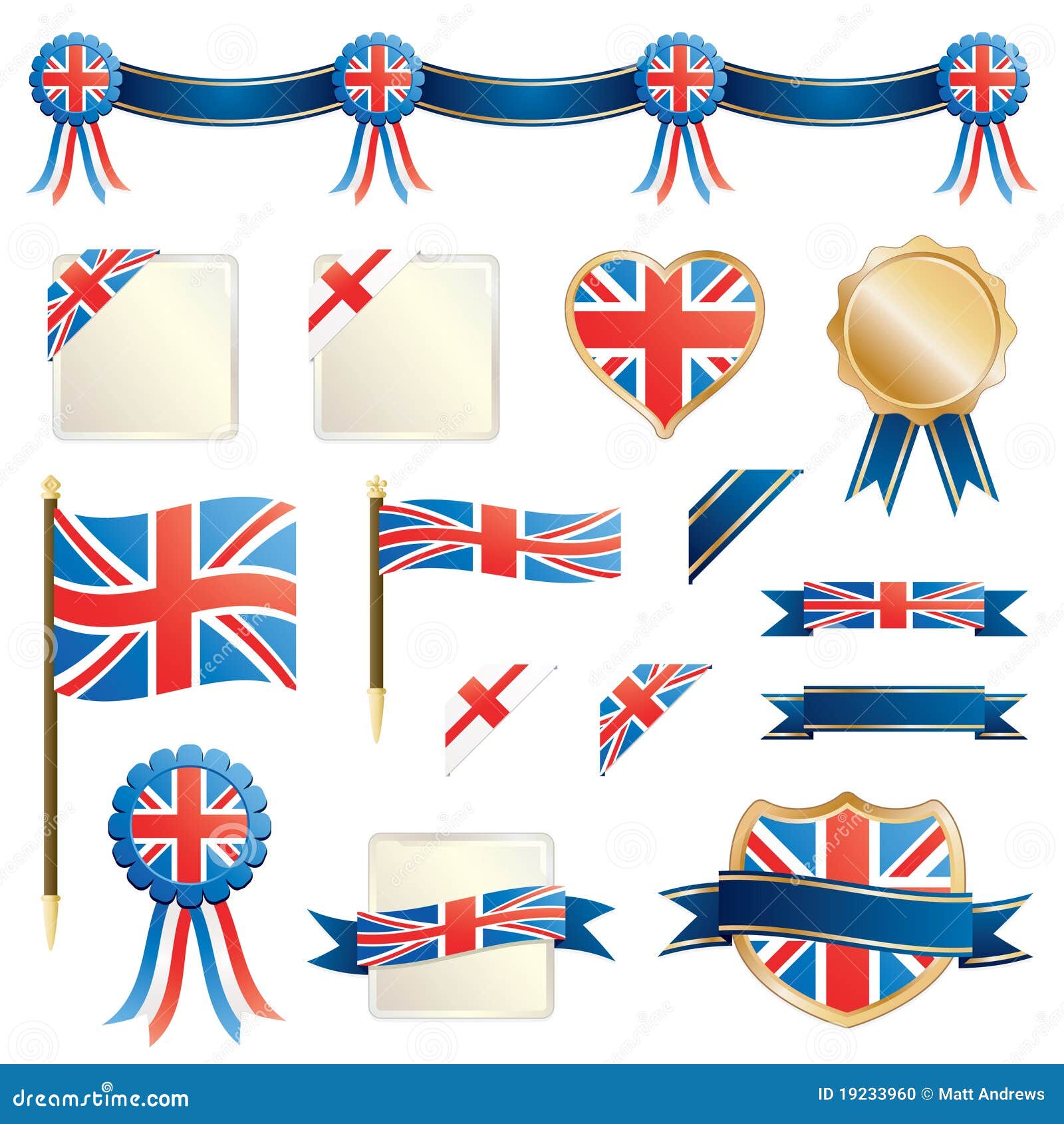 Great Britain Ribbons and Seals Stock Vector - Illustration of heraldry ...