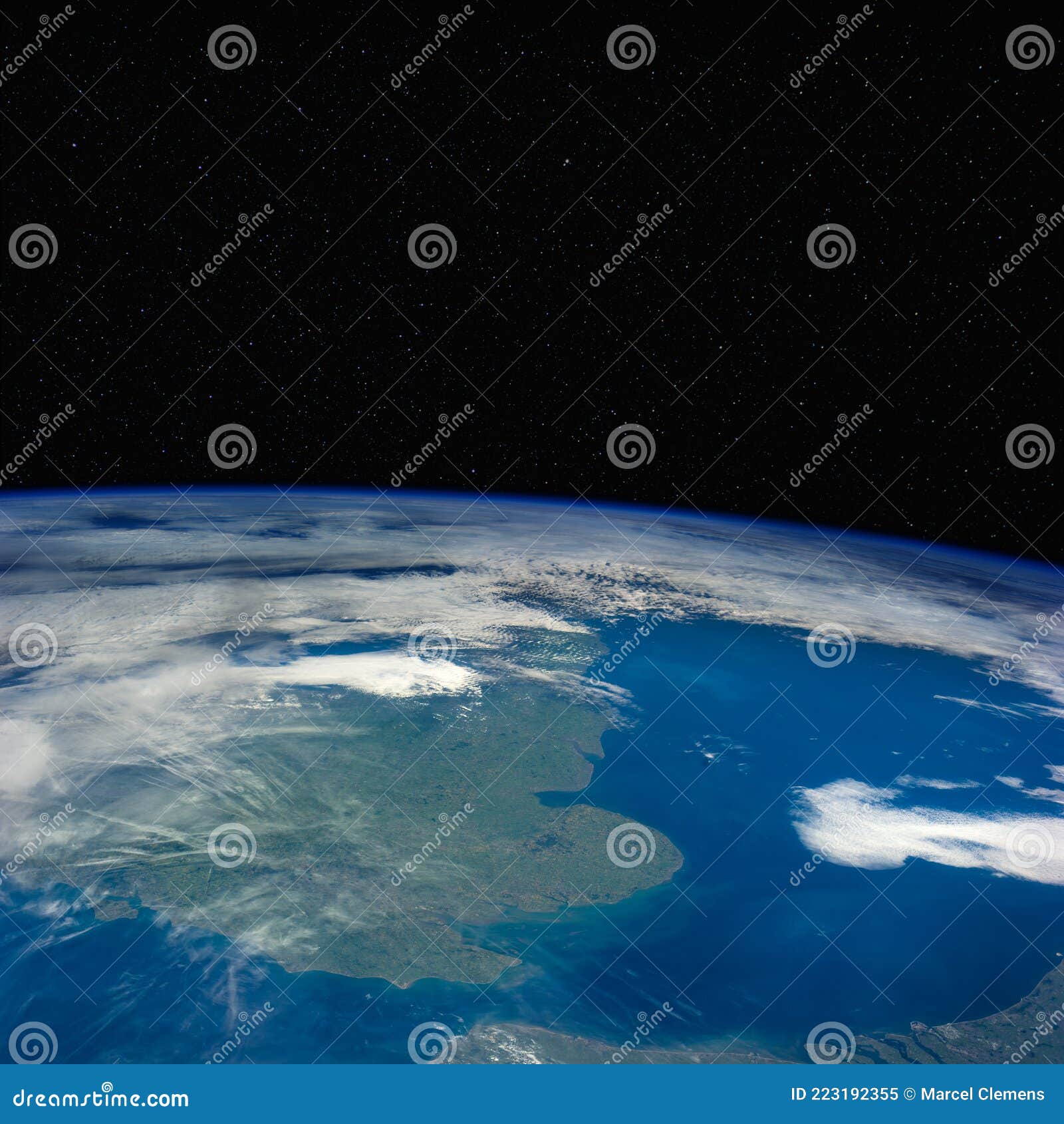 Great Britain from space stock image. Image of nasa - 223192355