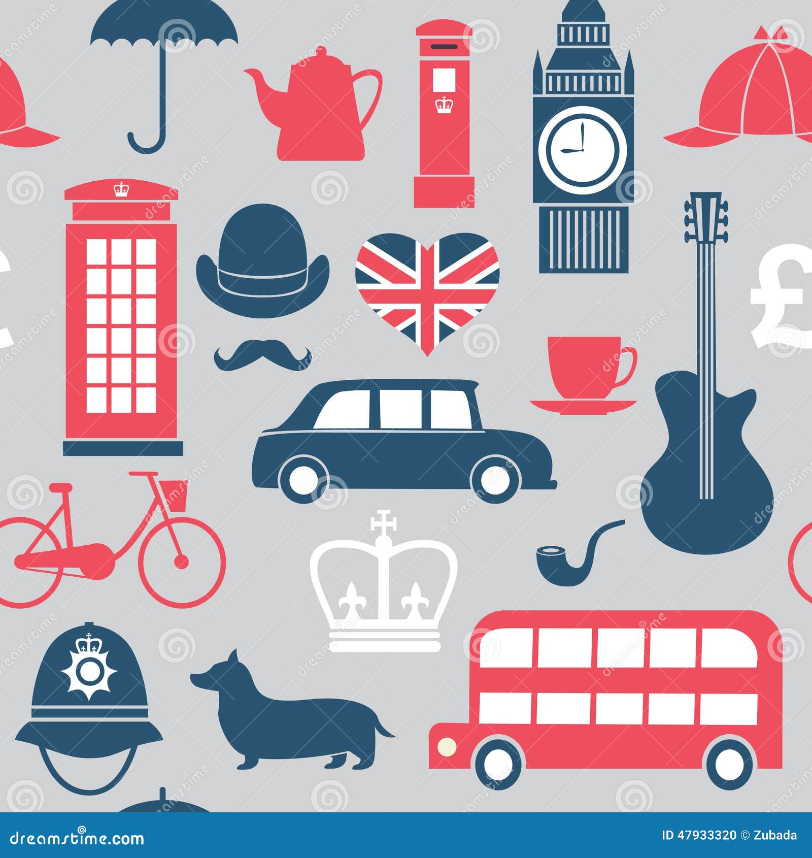 Great Britain symbols stock vector. Illustration of corgi - 47933320