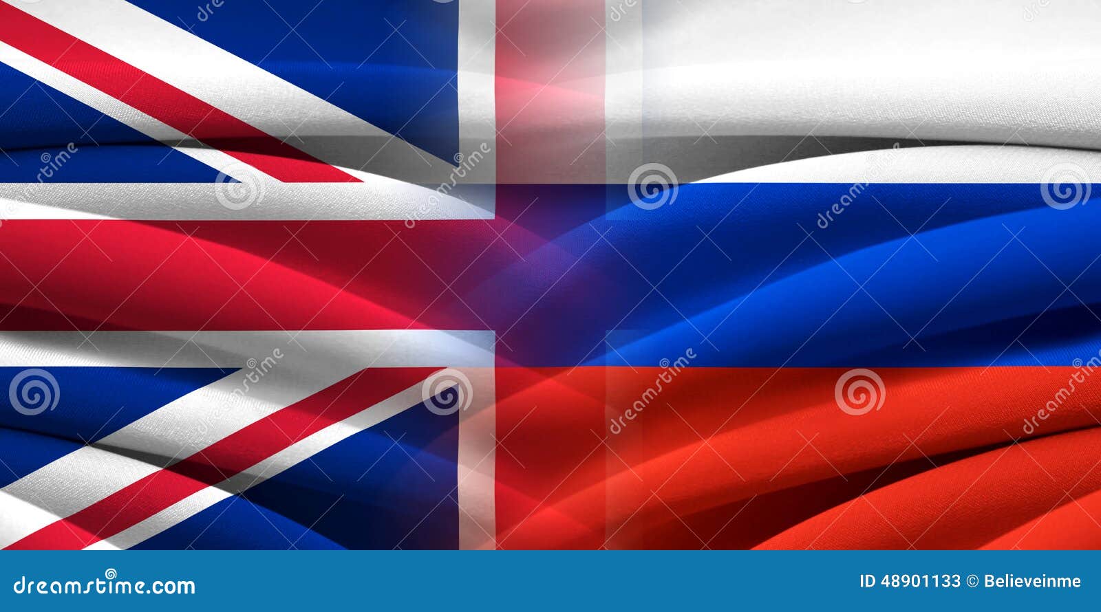 Great Britain VS Russia. stock illustration. Illustration of asians ...