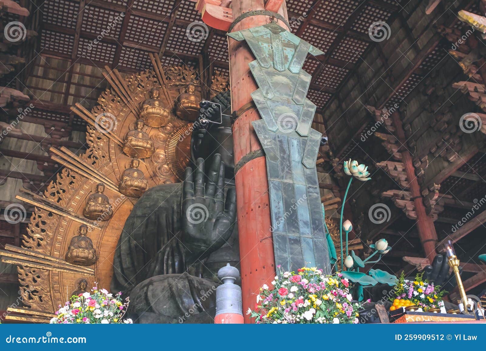 9 April 2012 Great Buddha Daibutsu Den at Todaiji Temple Editorial ...
