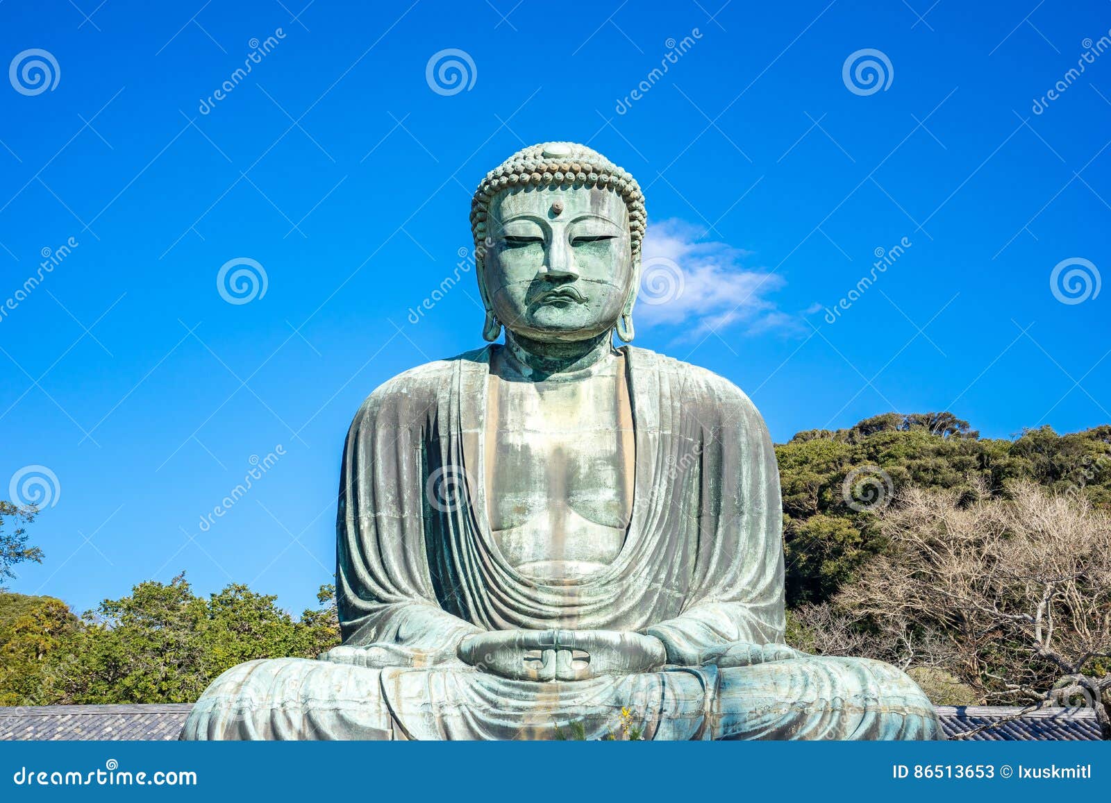 The Great Buddha or Daibutsu in Kamakura, Japan Stock Image - Image of ...