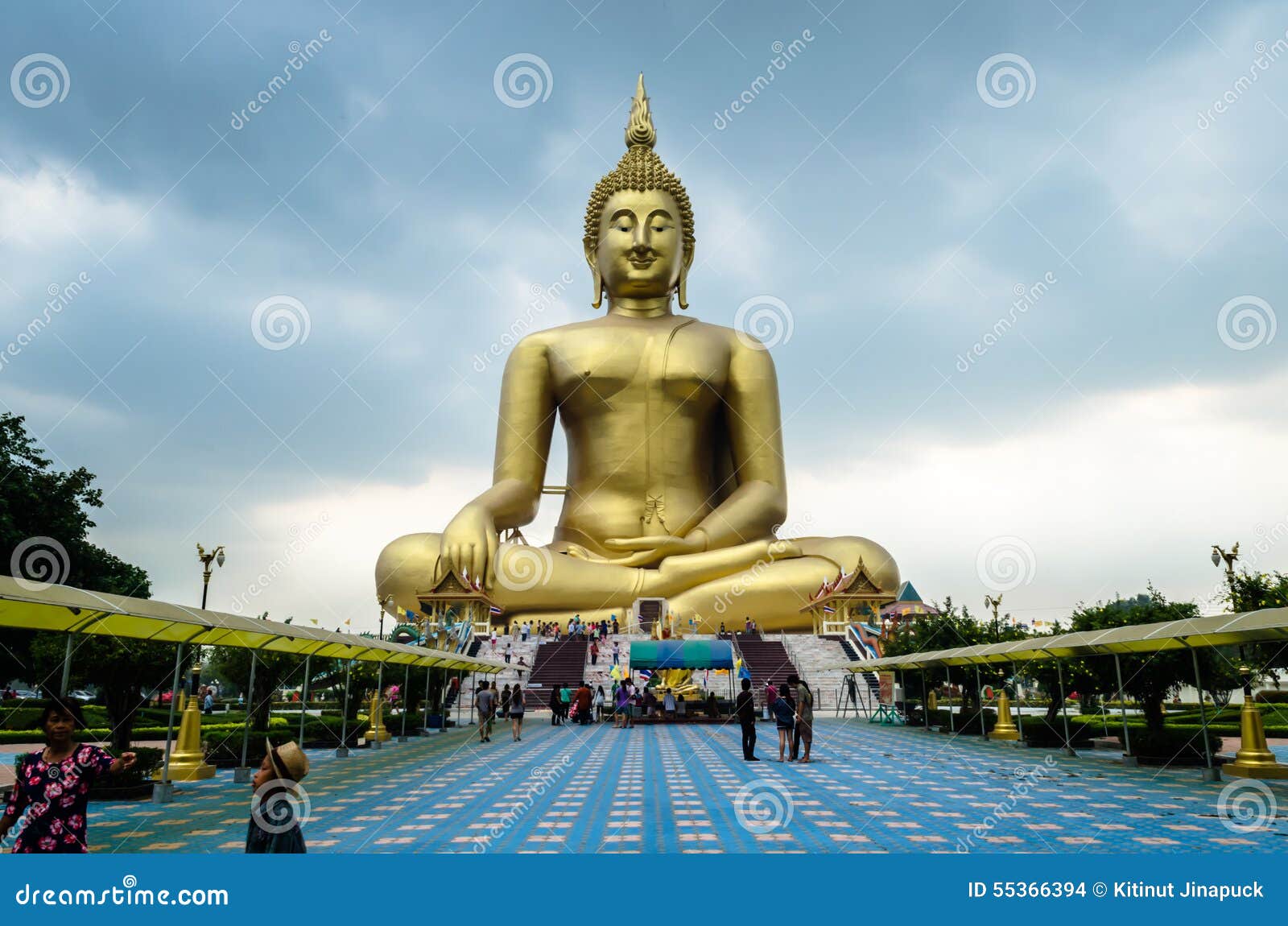 Great Buddha of Thailand editorial stock image. Image of asian - 55366394