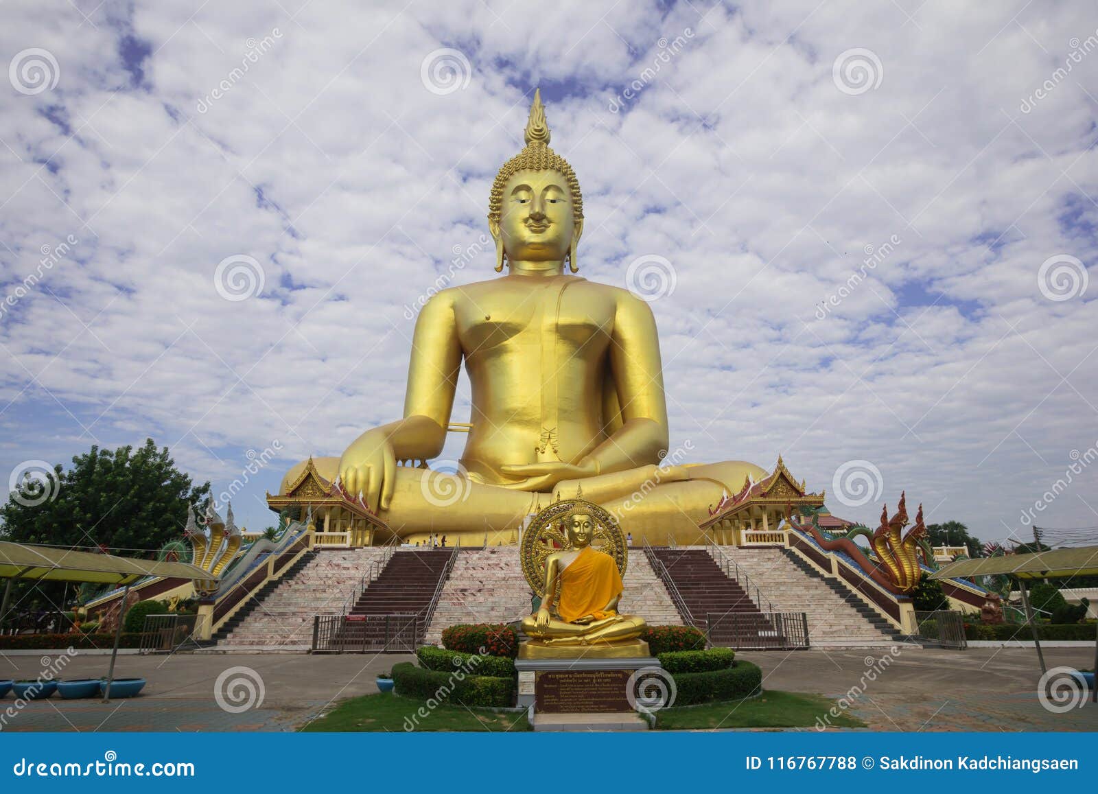 Great Buddha of Thailand Statue. Big Golden Sitting Buddha Stock Photo ... Great Buddha of Thailand Statue. Big Golden Sitting Buddha Stock Photo ...