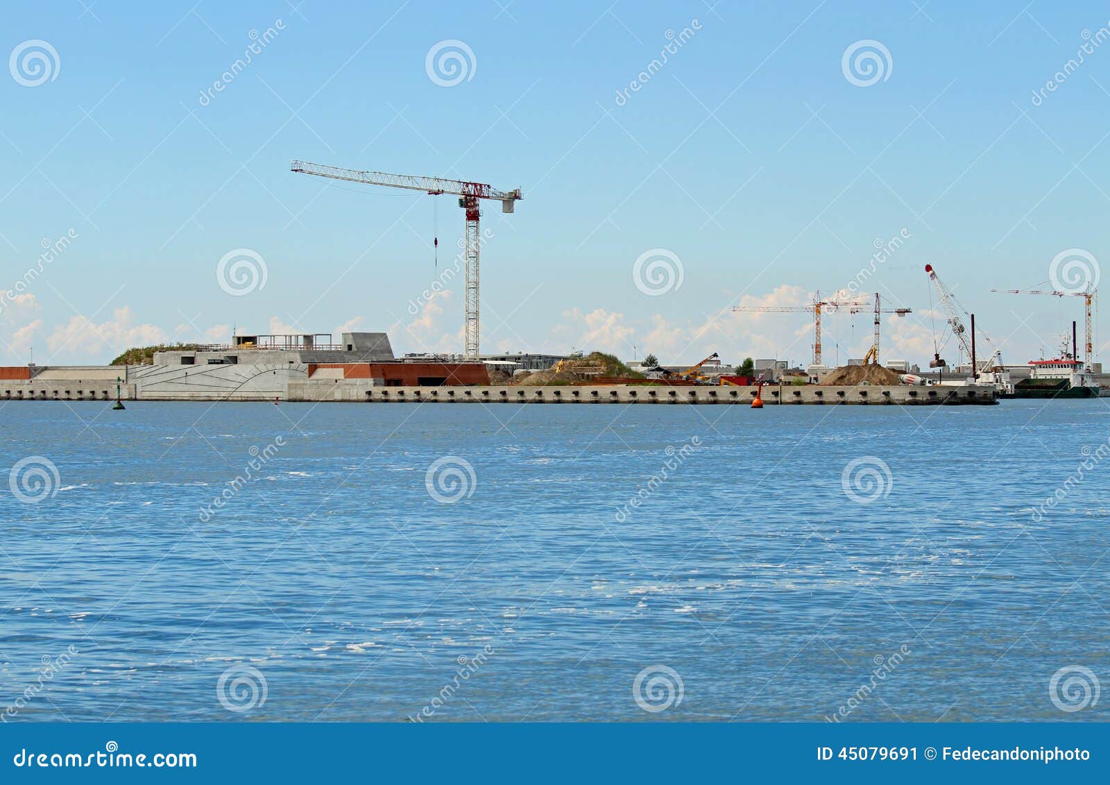 Great Building Site on the Seashore for the Construction of a Da Stock ...