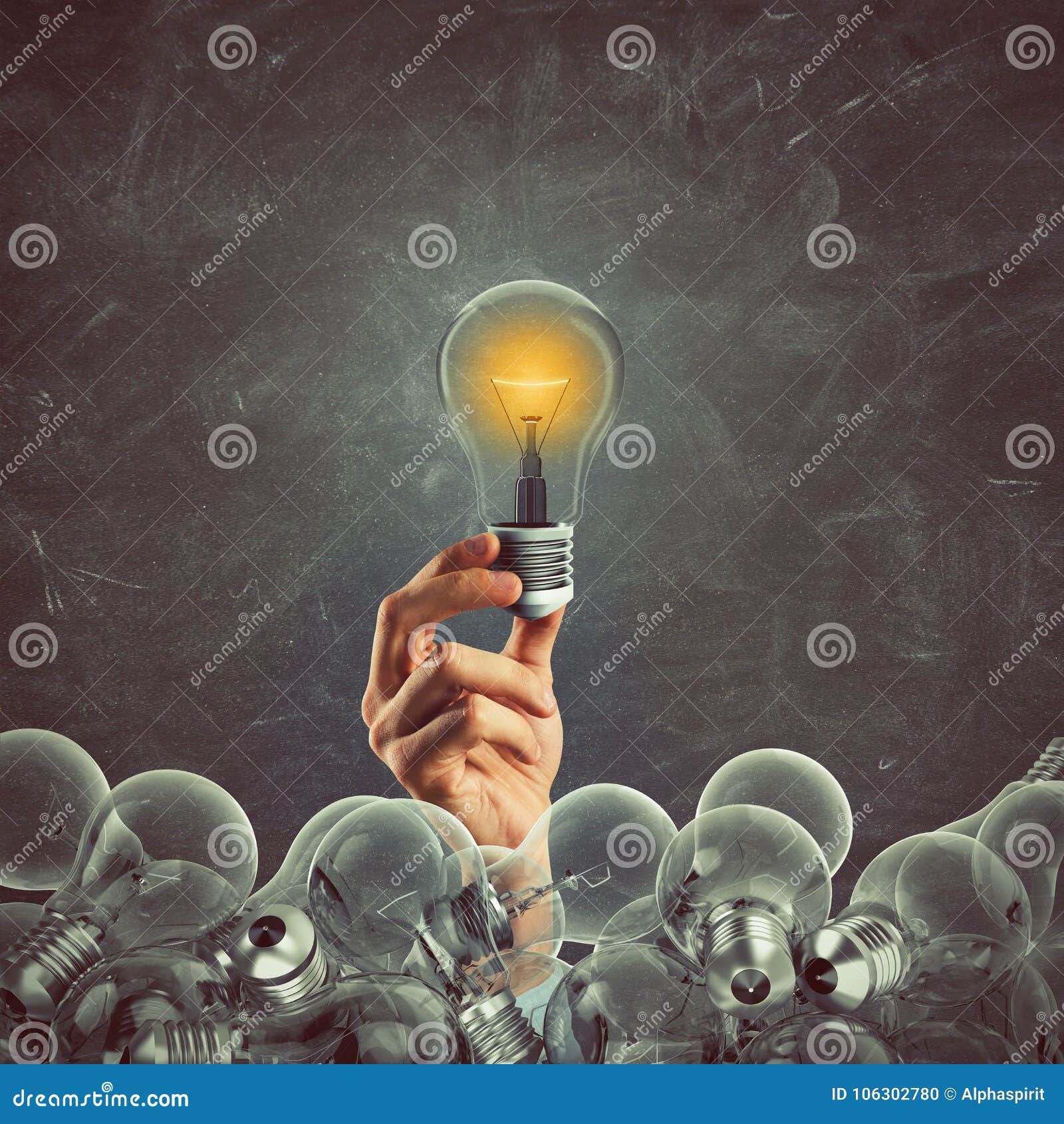 Great Business Idea. 3D Rendering Stock Photo - Image of elaboration ...