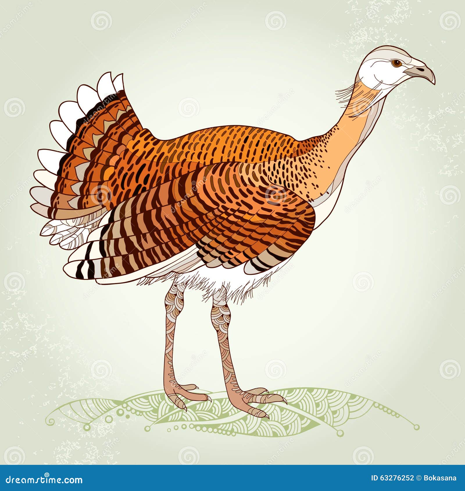 Great Bustard Stock Illustration | CartoonDealer.com #13119184