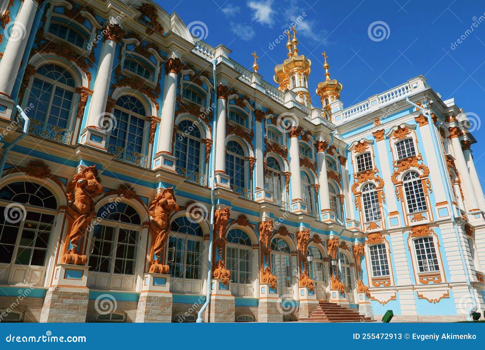 Great Catherine Palace in Pushkin Stock Image - Image of tourism ...