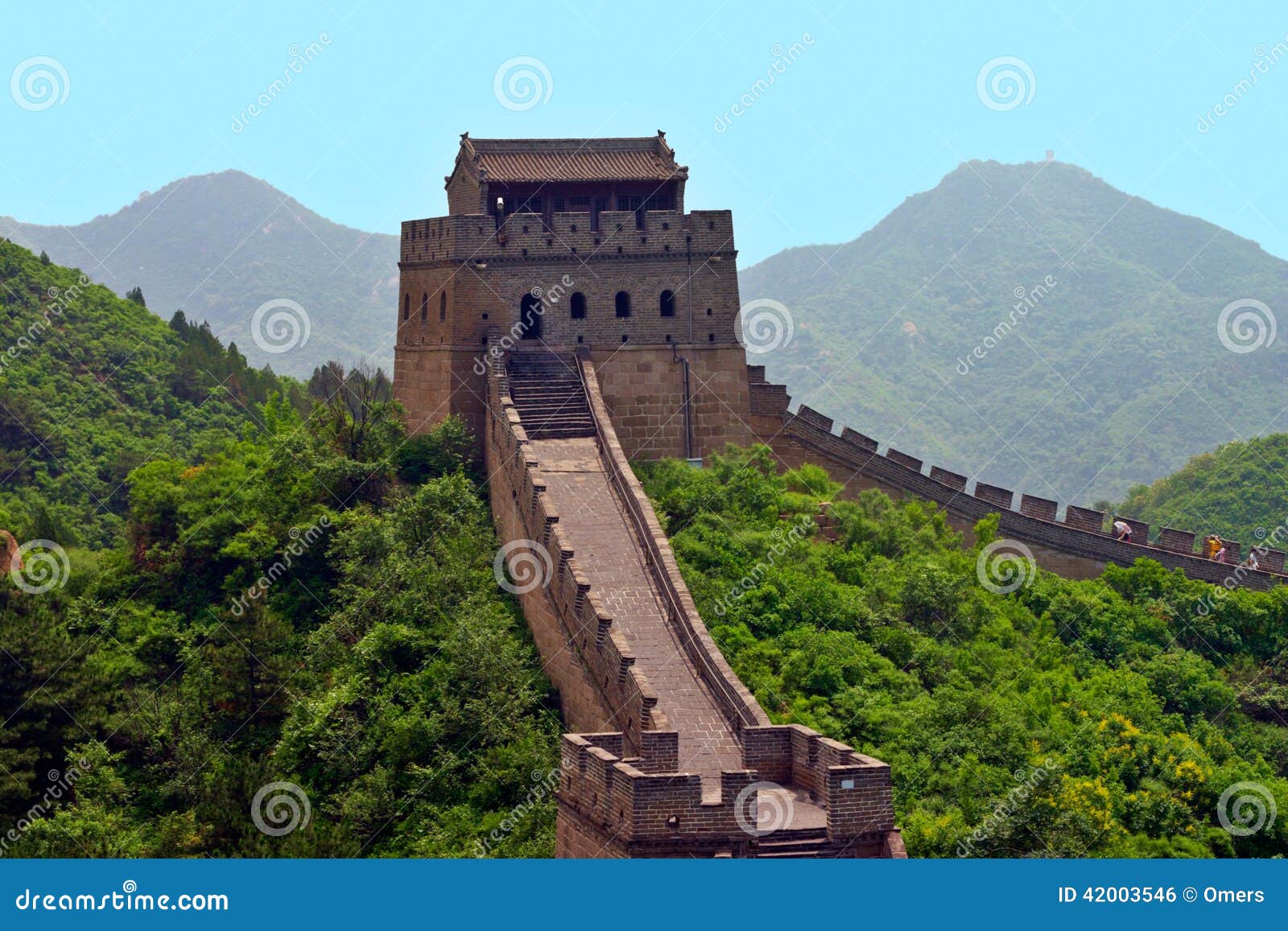 Great Chinese wall stock photo. Image of hill, historic - 42003546