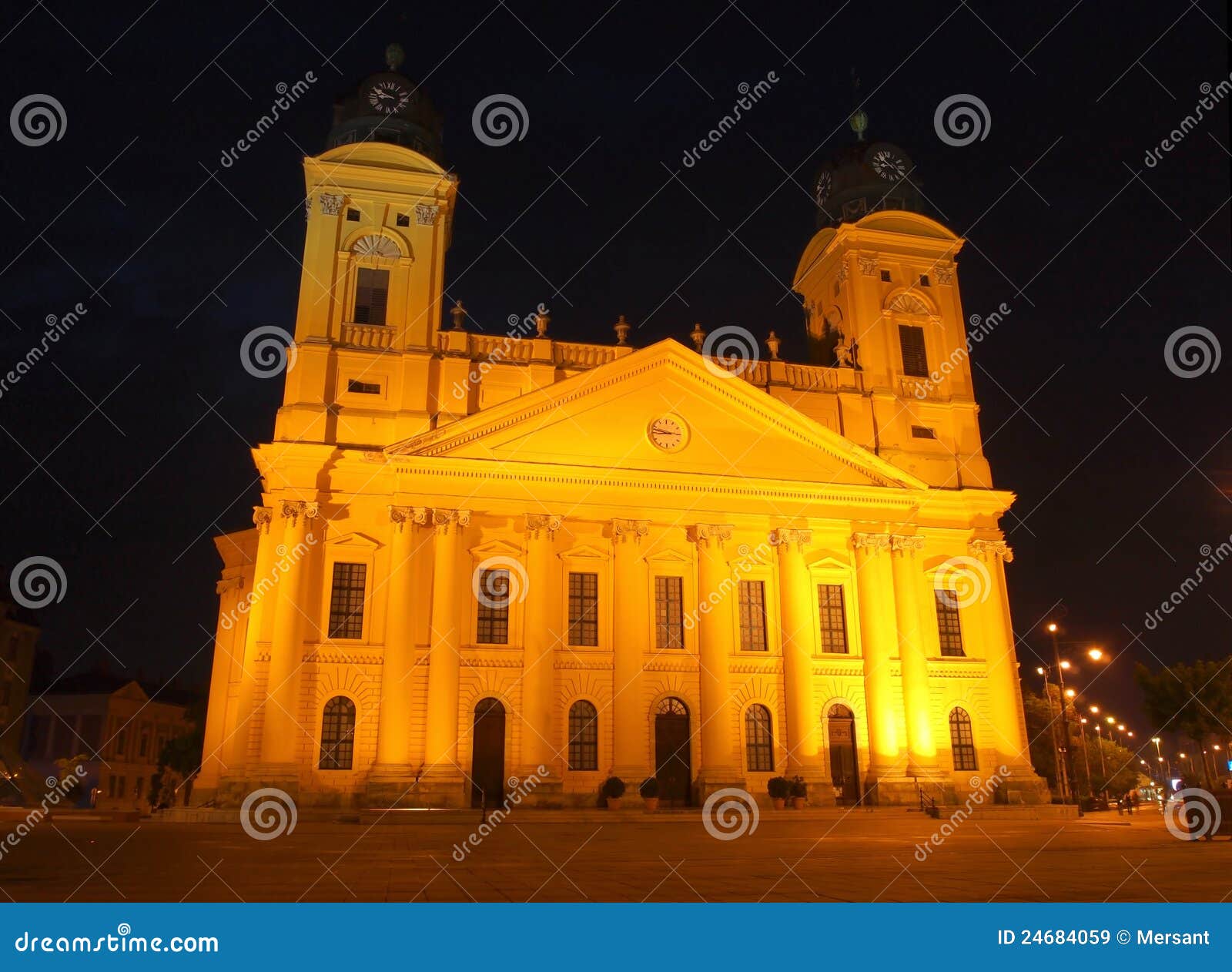 The Great Church stock image. Image of debrecen, temple - 24684059