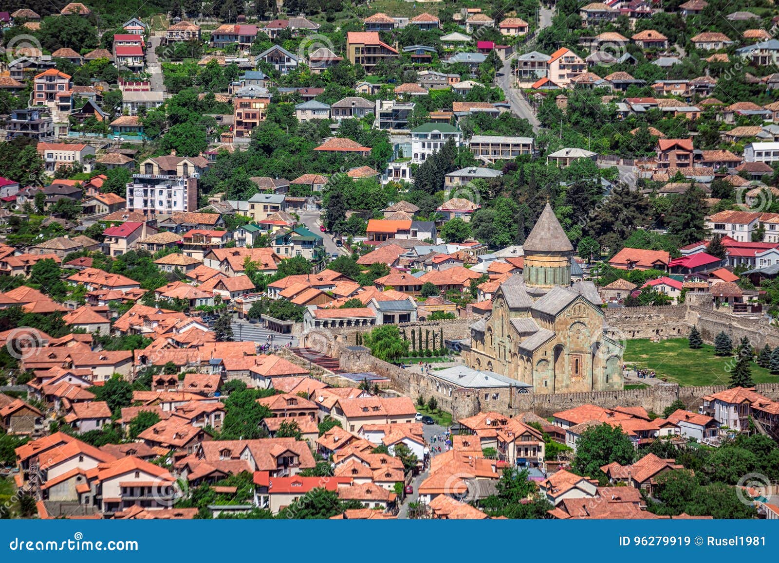 Great church of jvari stock image. Image of holy, georgian - 96279919