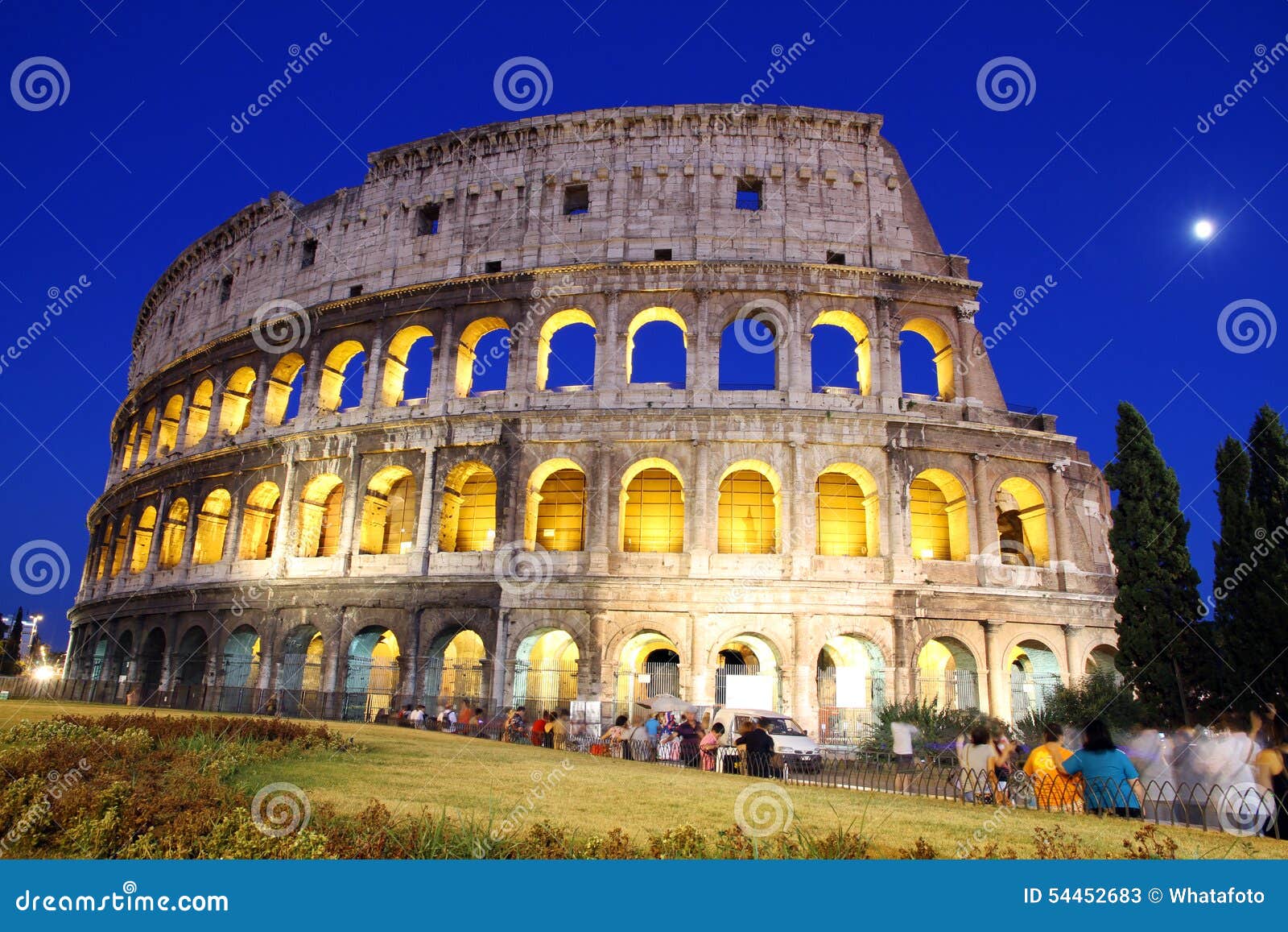 Great Colosseum at Dusk, Rome, Italy Editorial Stock Photo - Image of ...