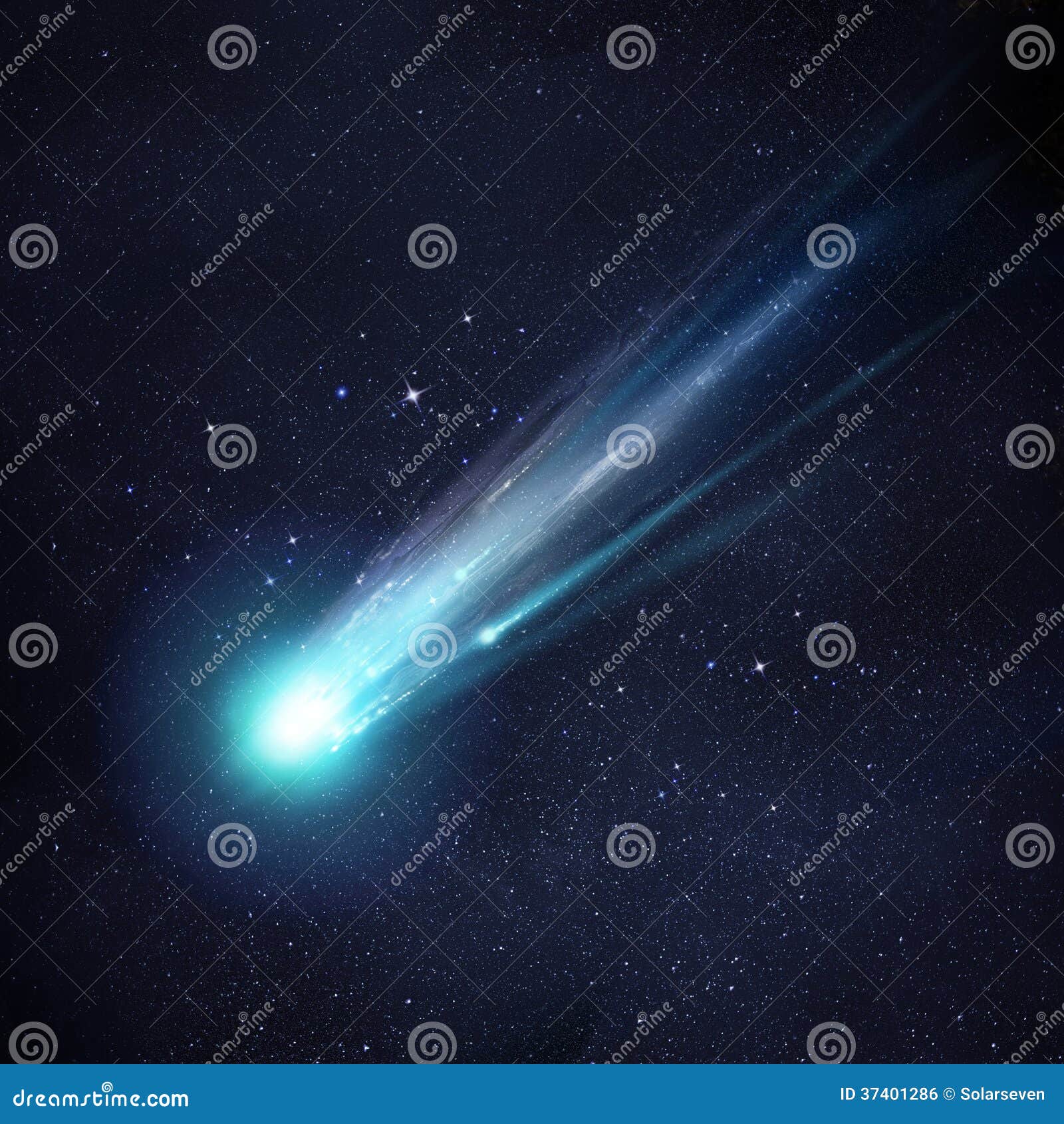 A Great Comet stock illustration. Illustration of space - 37401286