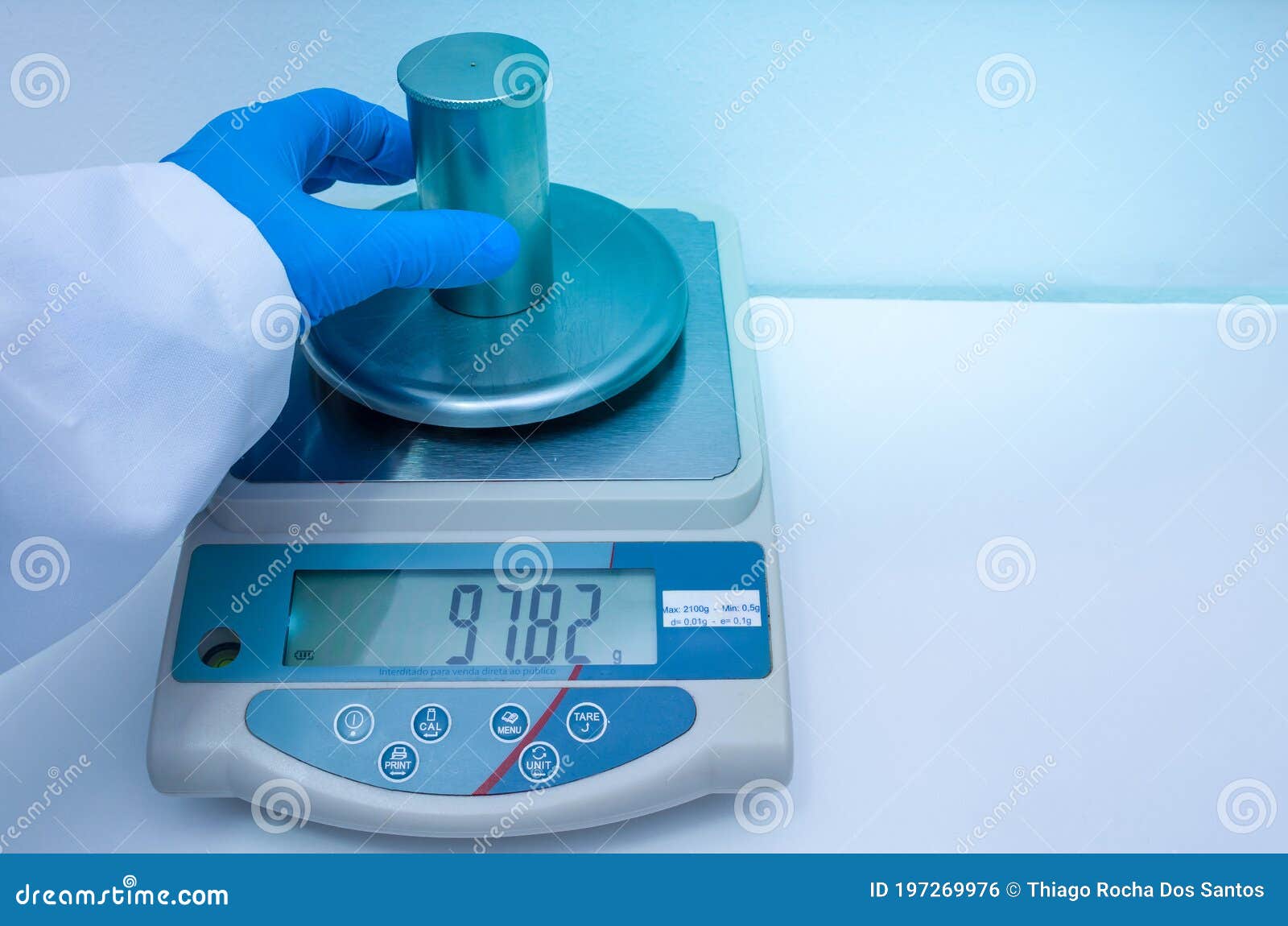 Great Concept of Research and Development, Hand Measuring the Density ...