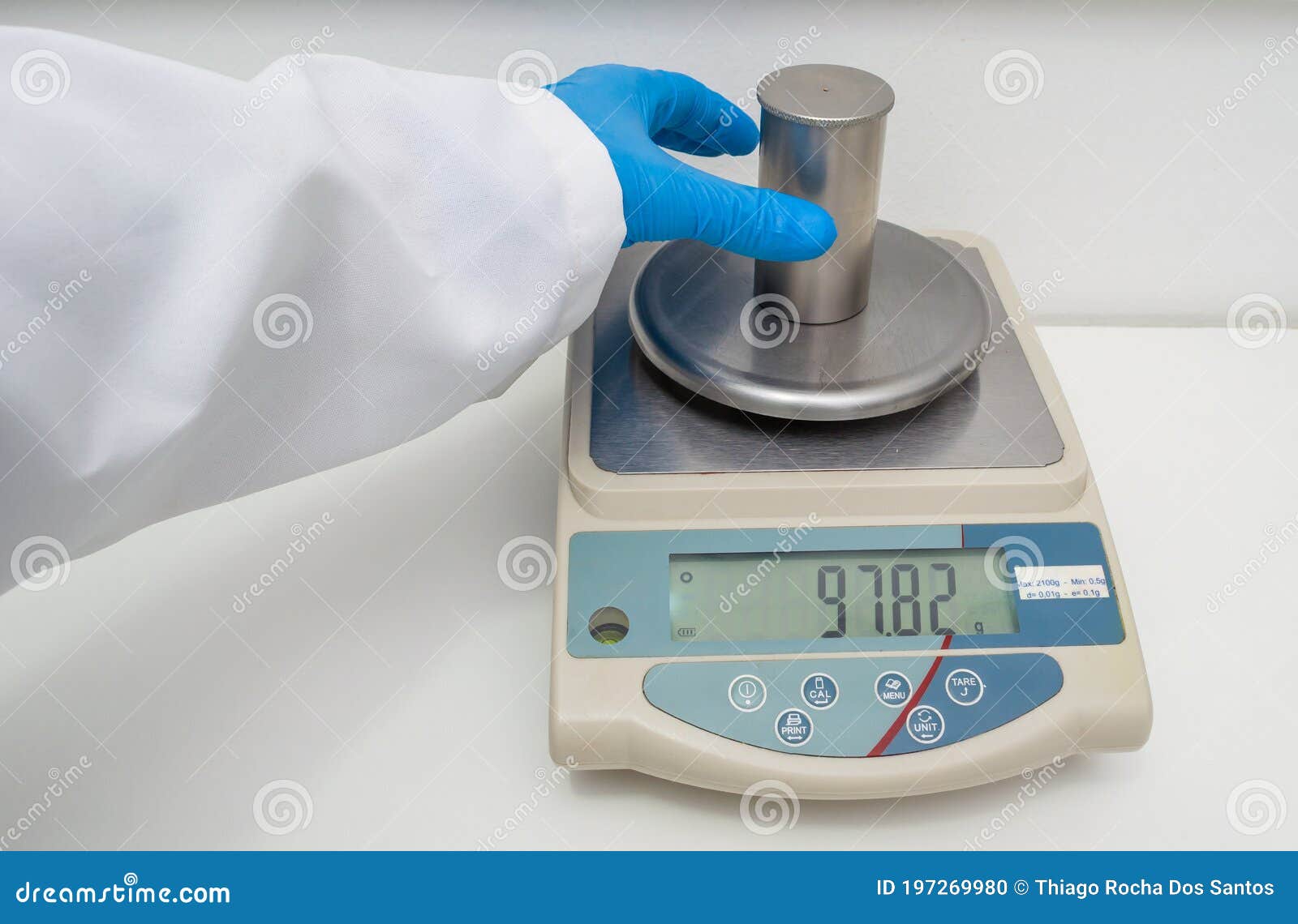 Great Concept of Research and Development, Hand Measuring the Density ...