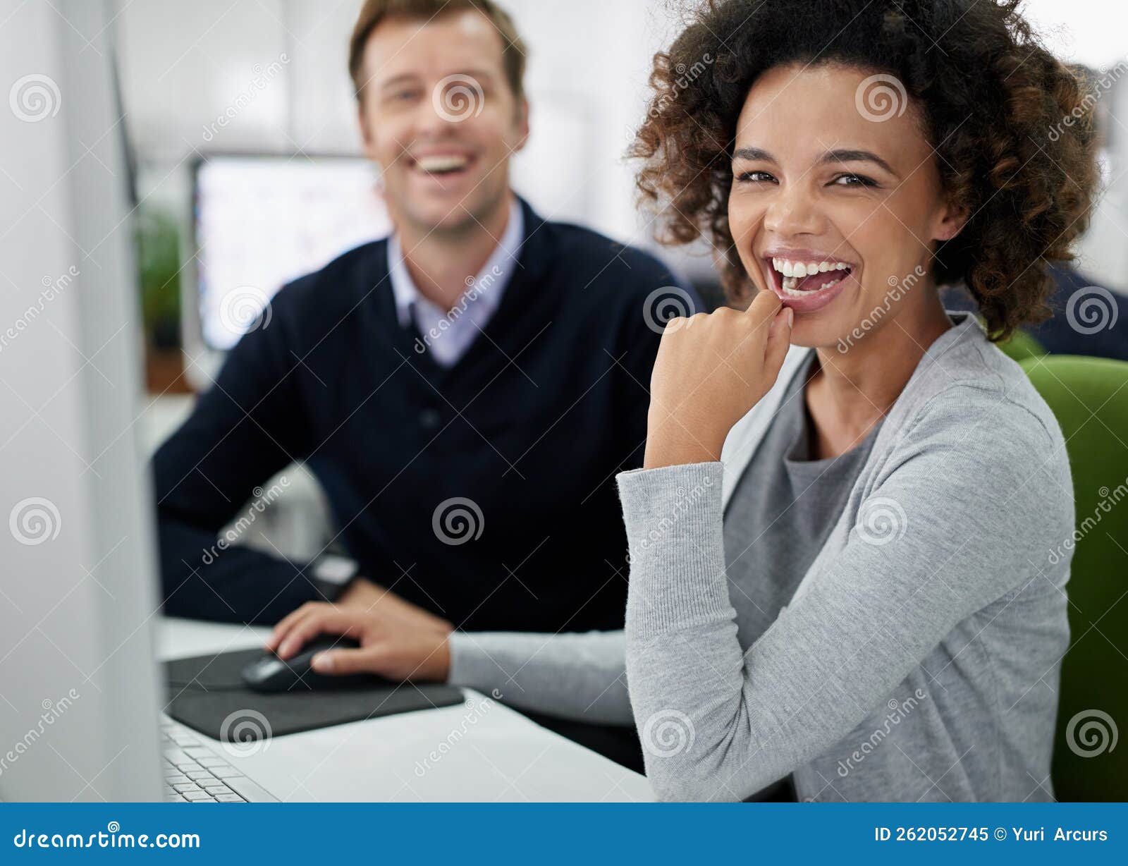 Great Coworkers Make All the Difference. Portrait of Smiling and ...