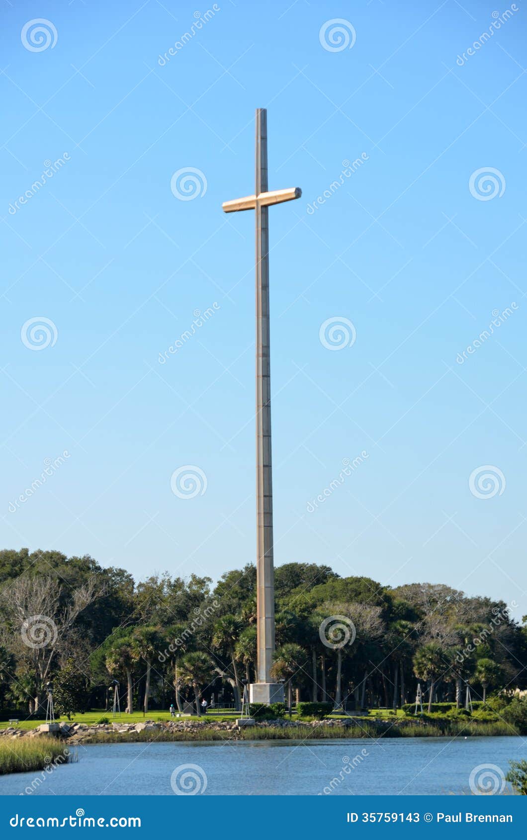 The Great Cross at St. Augustine Stock Image - Image of augustine ...