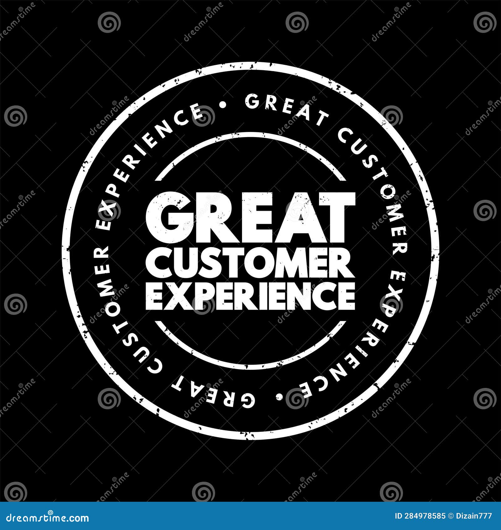 Great Customer Experience Text Stamp, Concept Background Stock ...